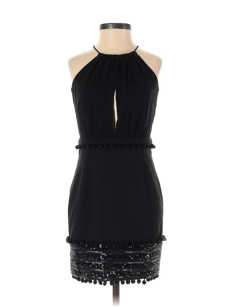 Blessed Are The Meek 100 Polyester Solid Black Cocktail Dress Size Xs