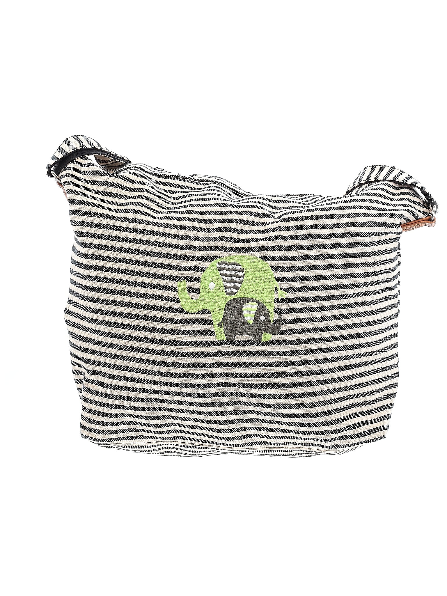 Retro Metro by Thirty One Graphic Stripes Multi Color Gray Tote One ...