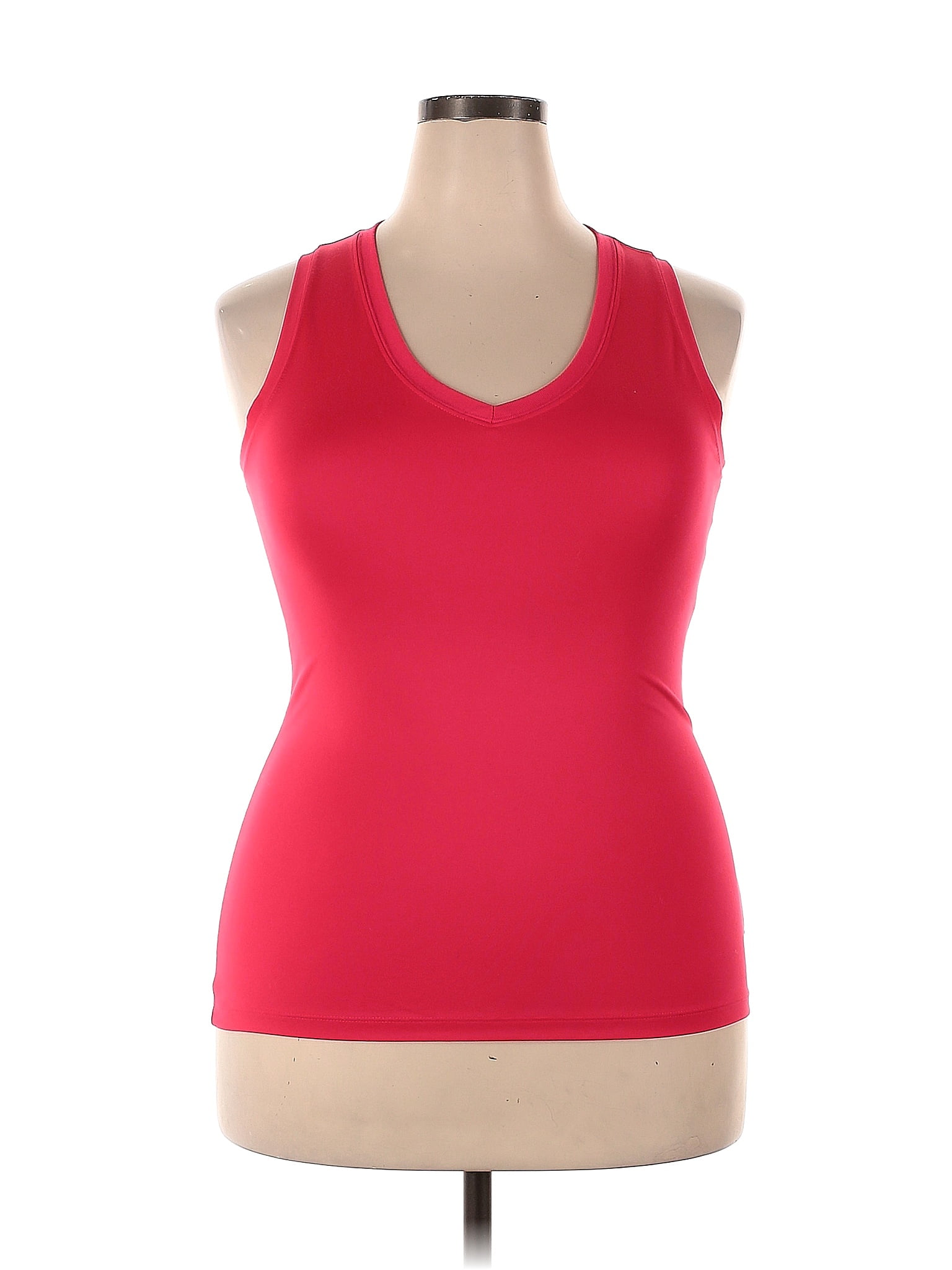 Reebok 100% Polyester Solid Red Active Tank Size 2X (Plus) - 68% off ...