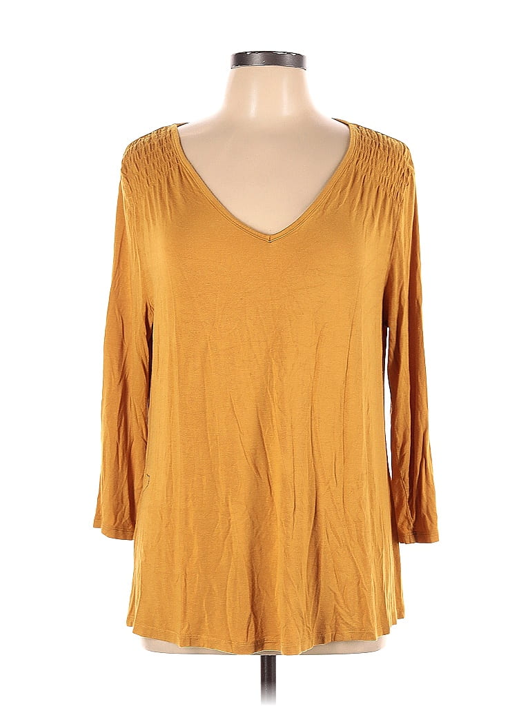 retrology Gold Long Sleeve T-Shirt Size L - 50% off | ThredUp