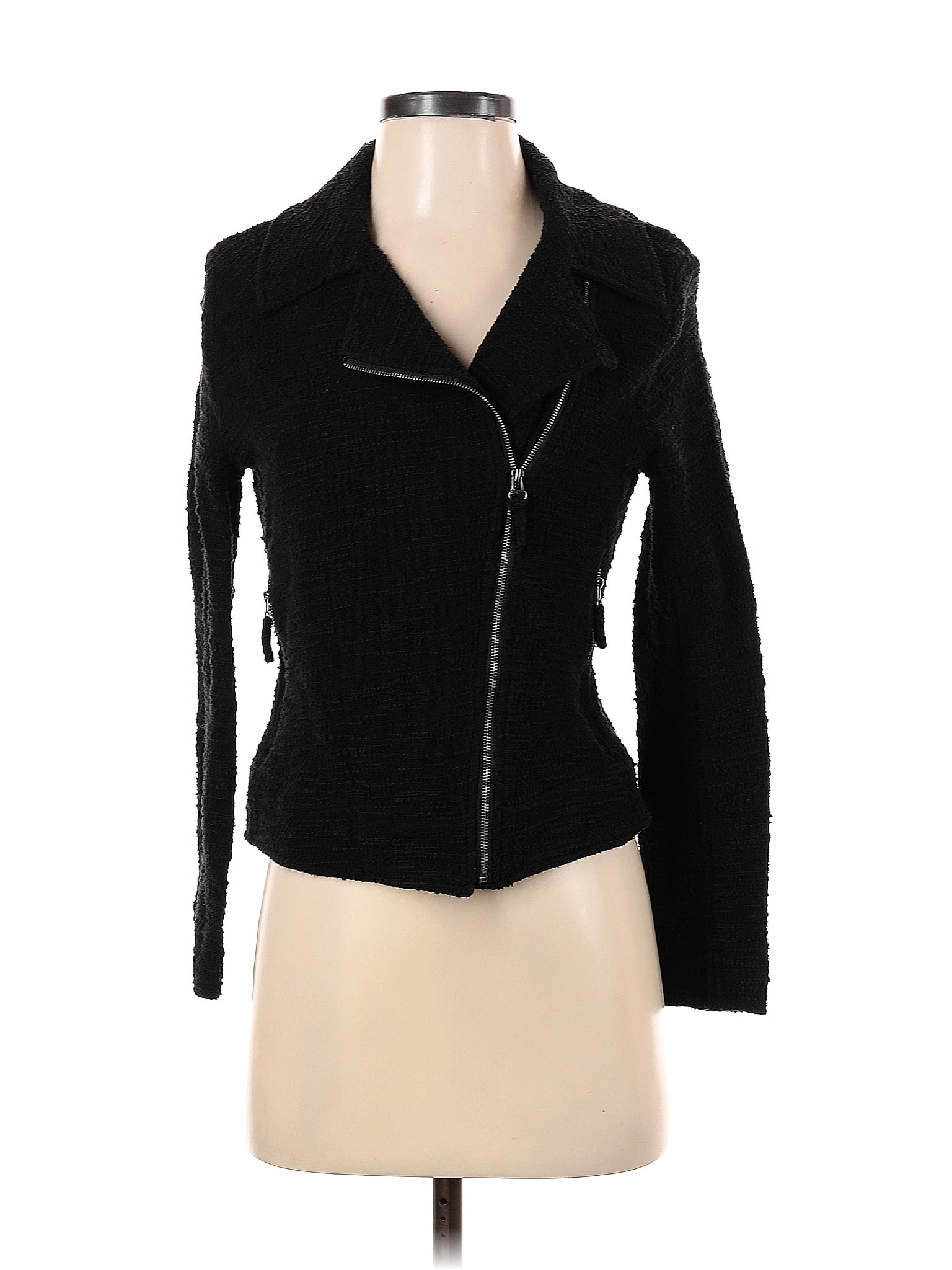 Max Studio Solid Black Jacket Size XS - 74% off | ThredUp