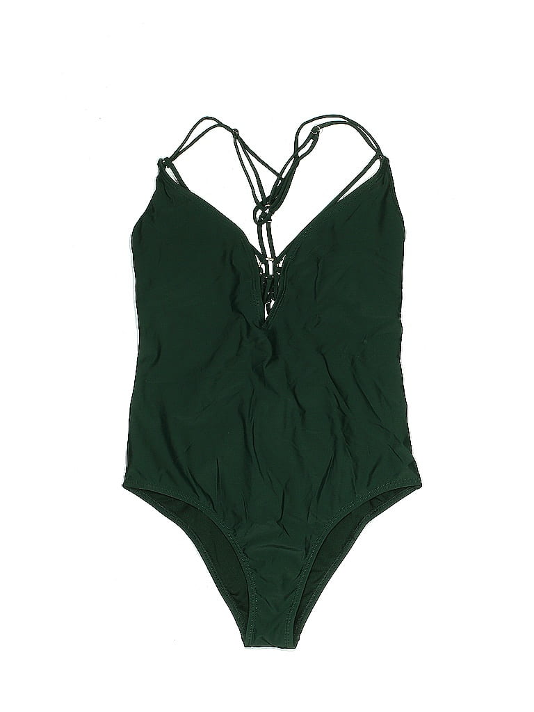Bebe Solid Green One Piece Swimsuit Size M - 68% off | ThredUp