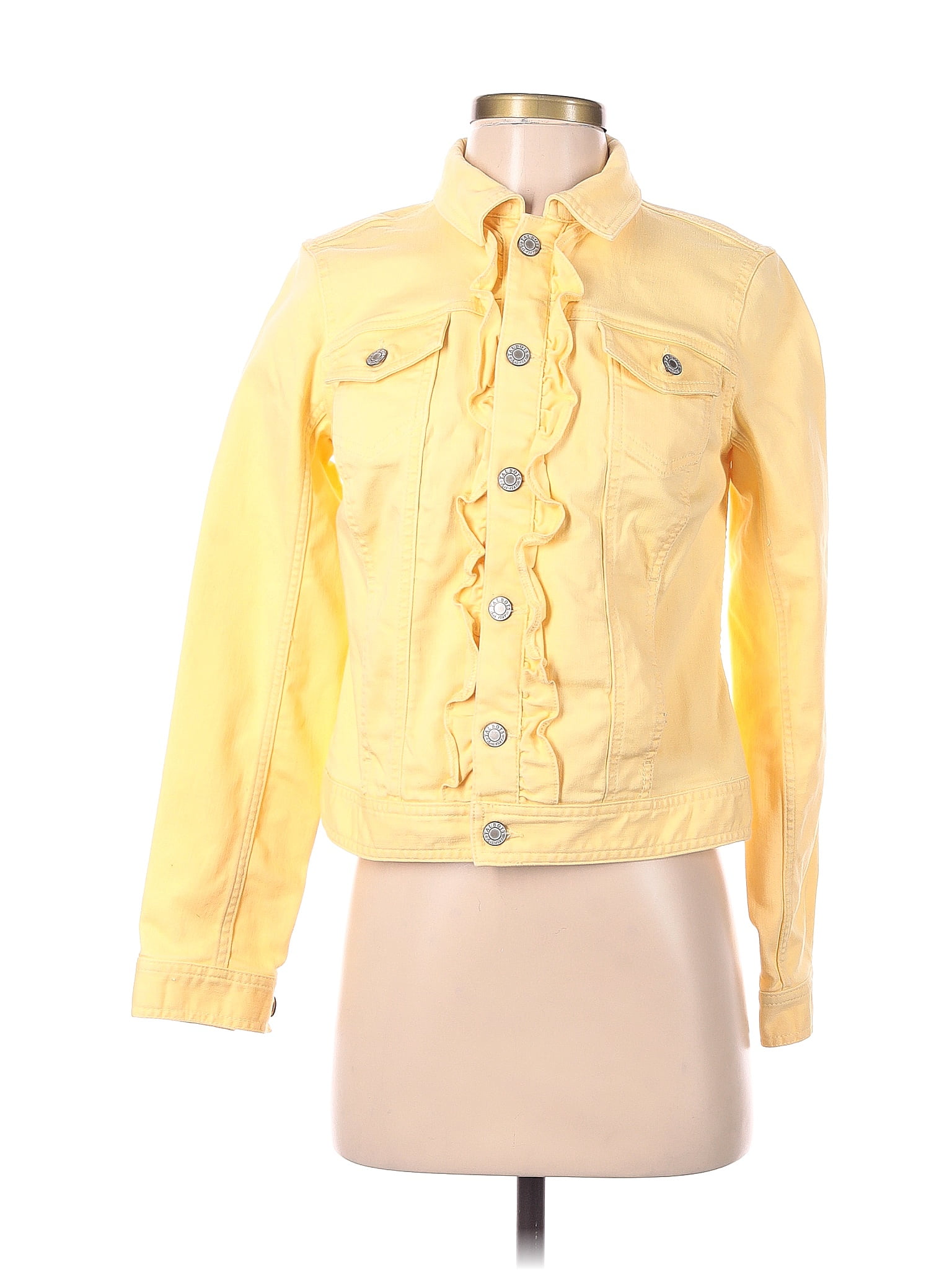 Talbots Solid Yellow Jacket Size XS - 74% off | ThredUp