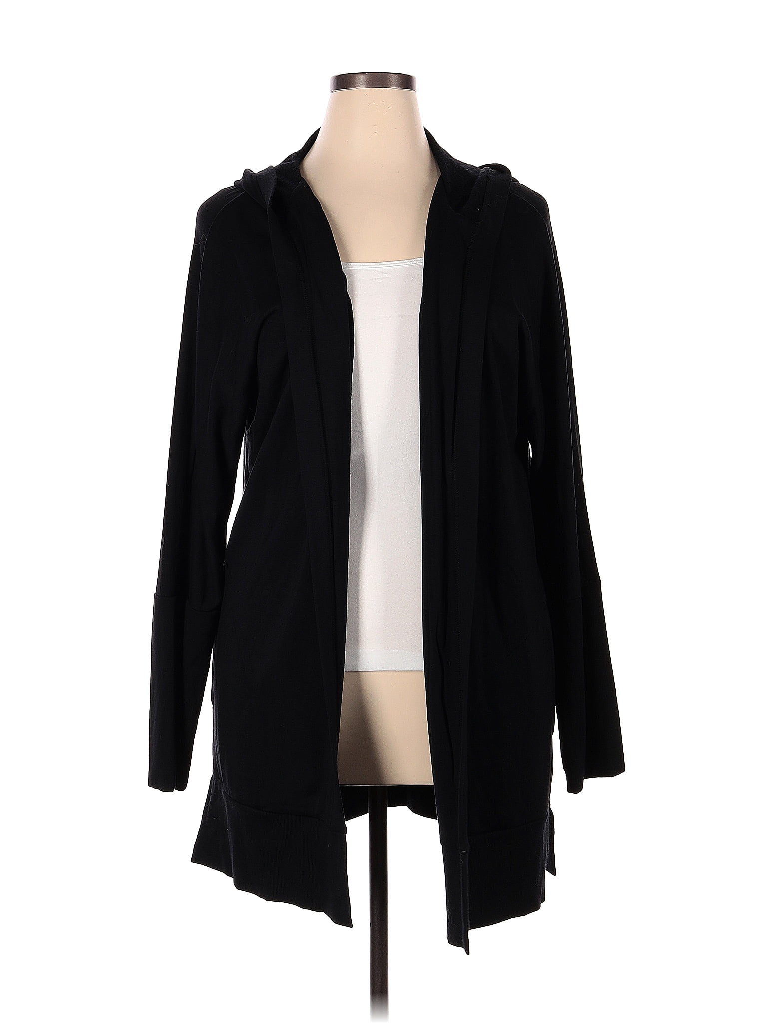 Soma Color Block Solid Black Cardigan Size XL - 68% off | ThredUp