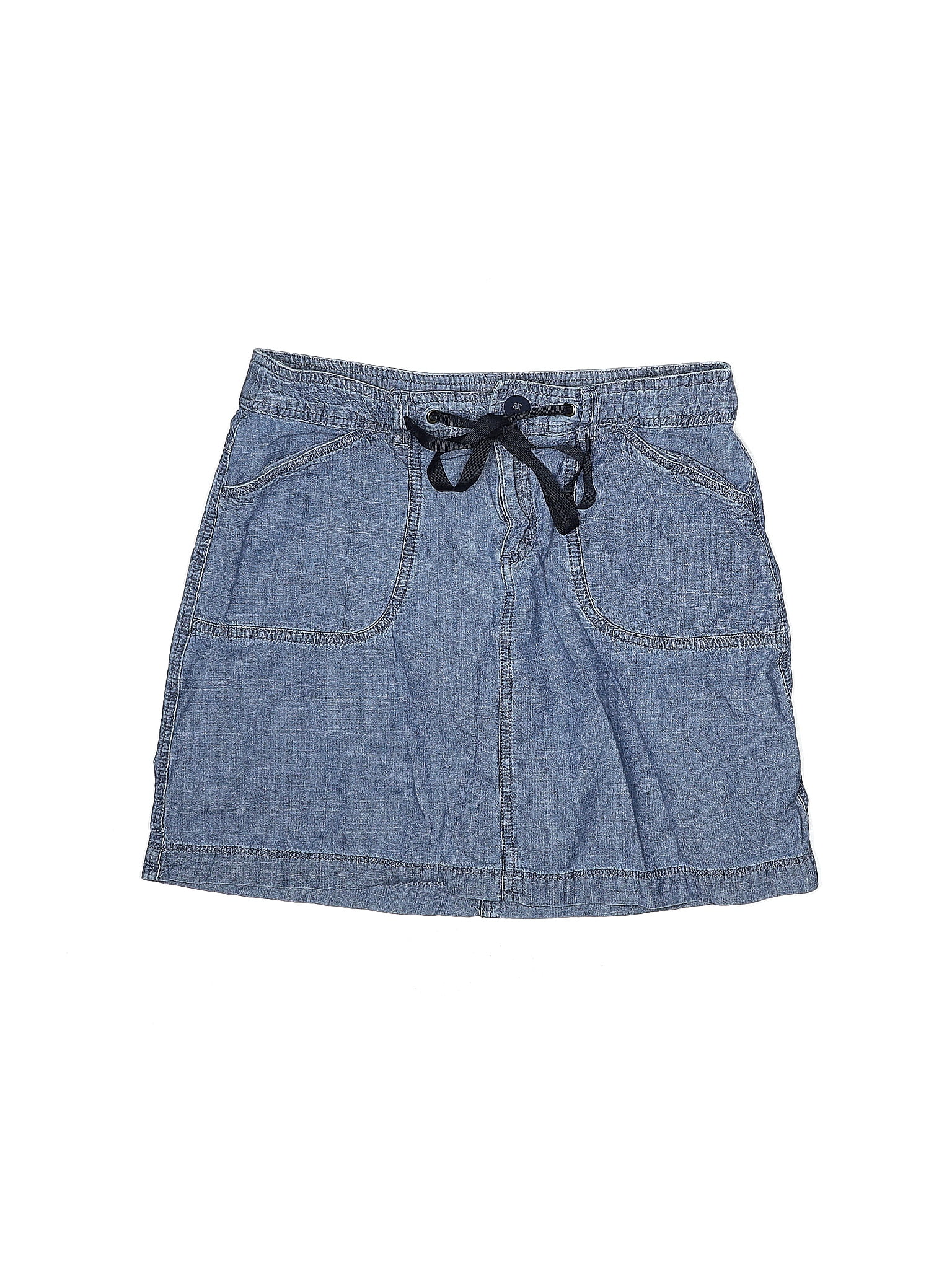 White Stag 100 Cotton Solid Blue Skort Size 4 31 Off Thredup