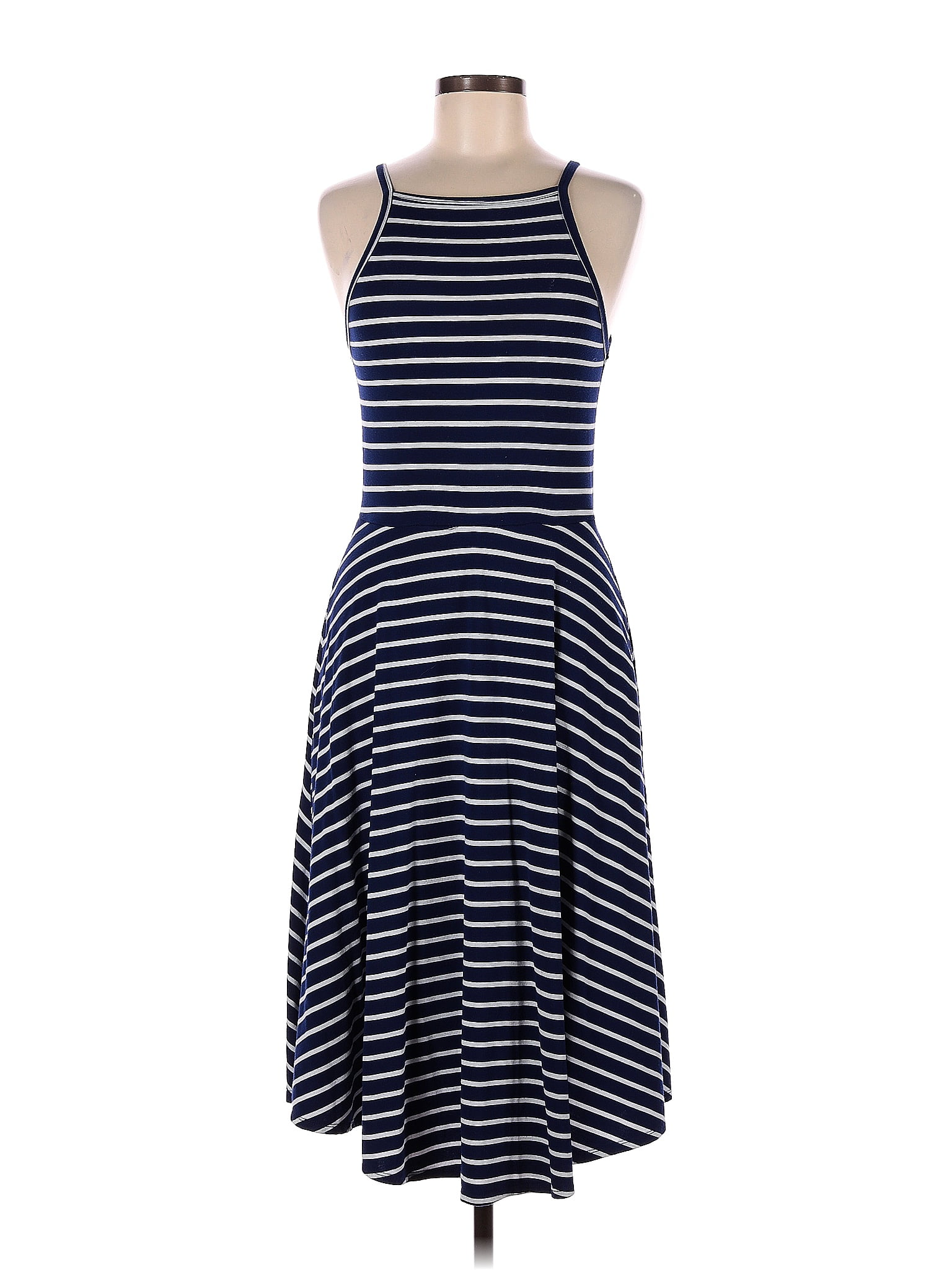 Socialite Stripes Multi Color Blue Casual Dress Size M - 60% off | ThredUp