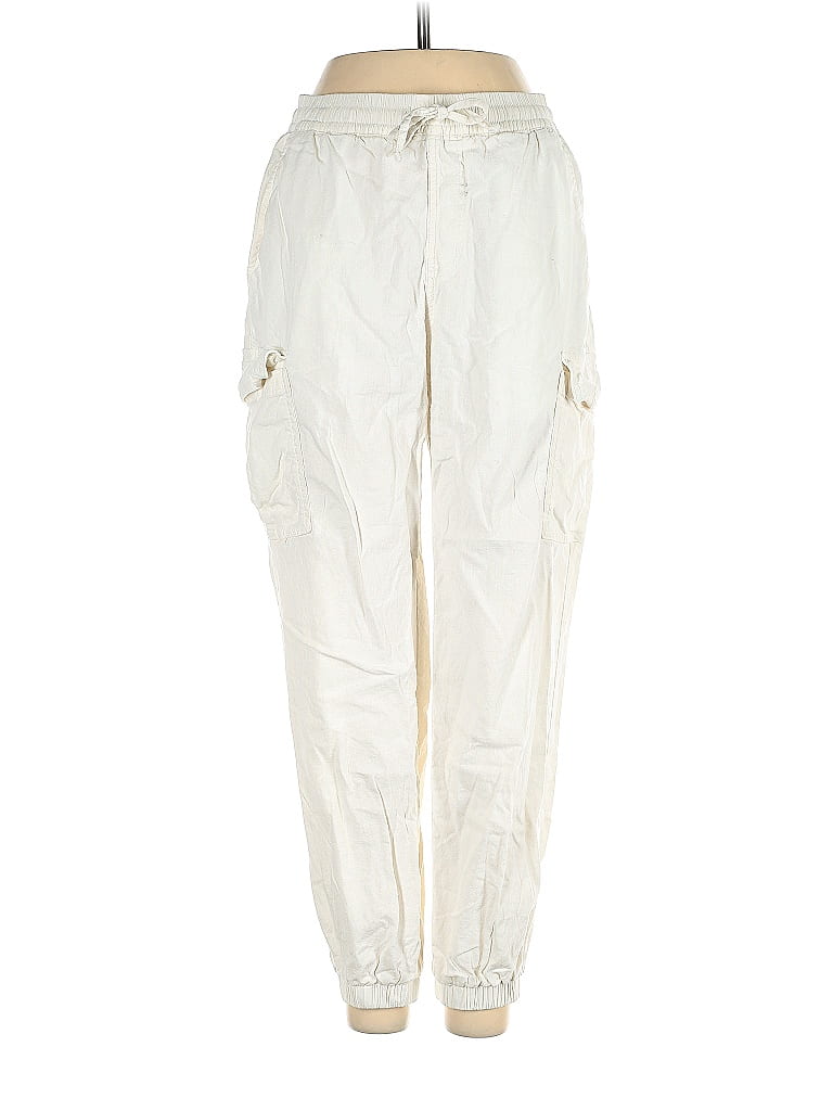 L.T.J. Letters to Juliet Solid Ivory Linen Pants Size S - 73% off | ThredUp