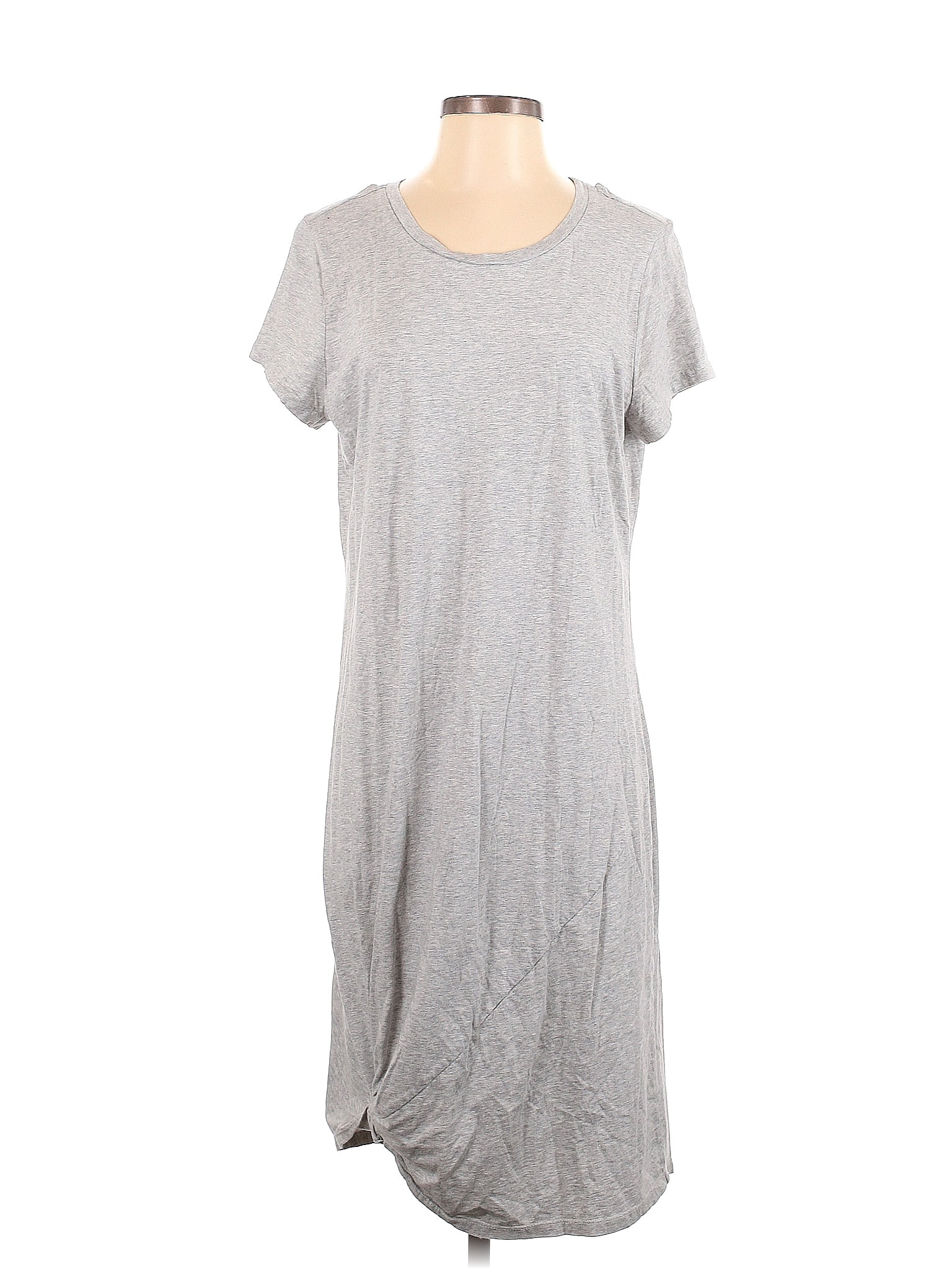 Half Moon by Modern Movement Solid Gray Casual Dress Size S - 55% off ...
