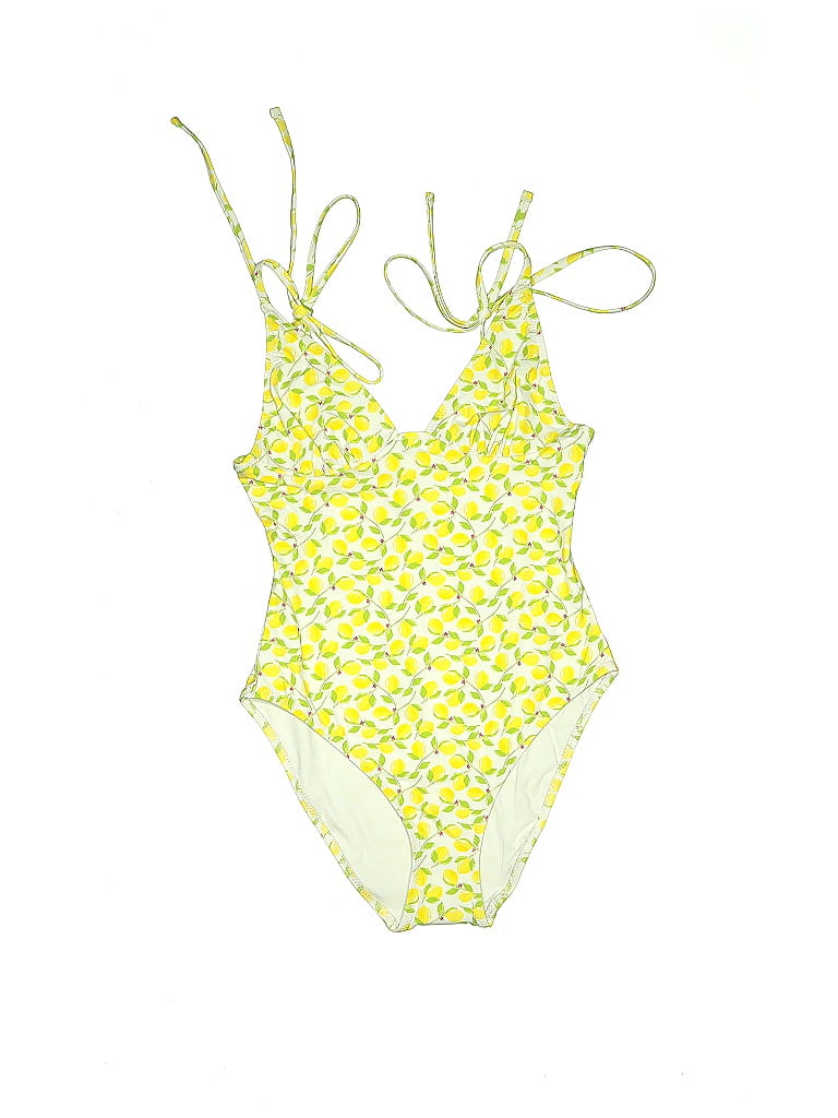 Solid & Striped Yellow One Piece Swimsuit Size S - 74% off | ThredUp