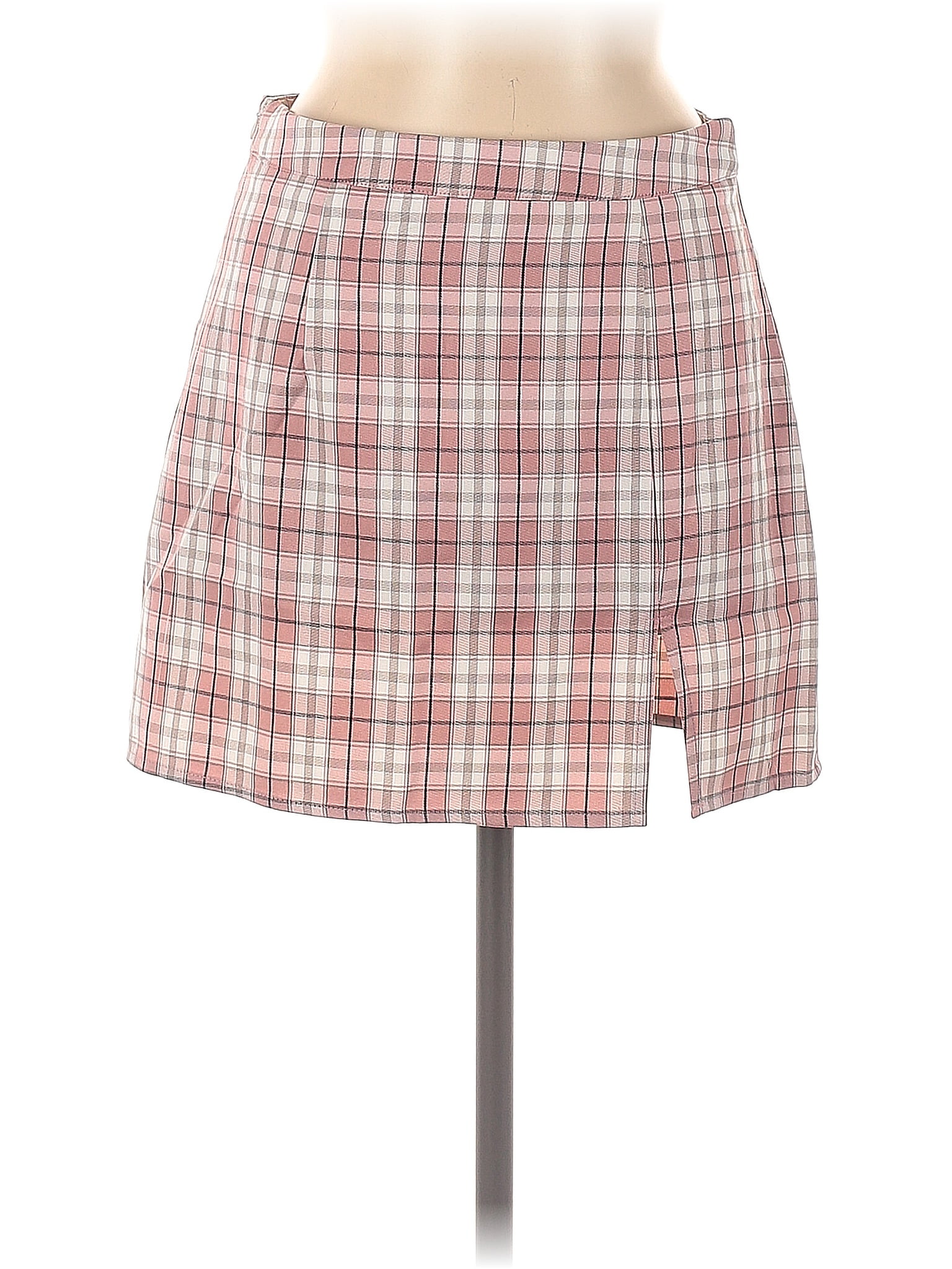 Shein Plaid Multi Color Red Casual Skirt Size M 50 Off Thredup
