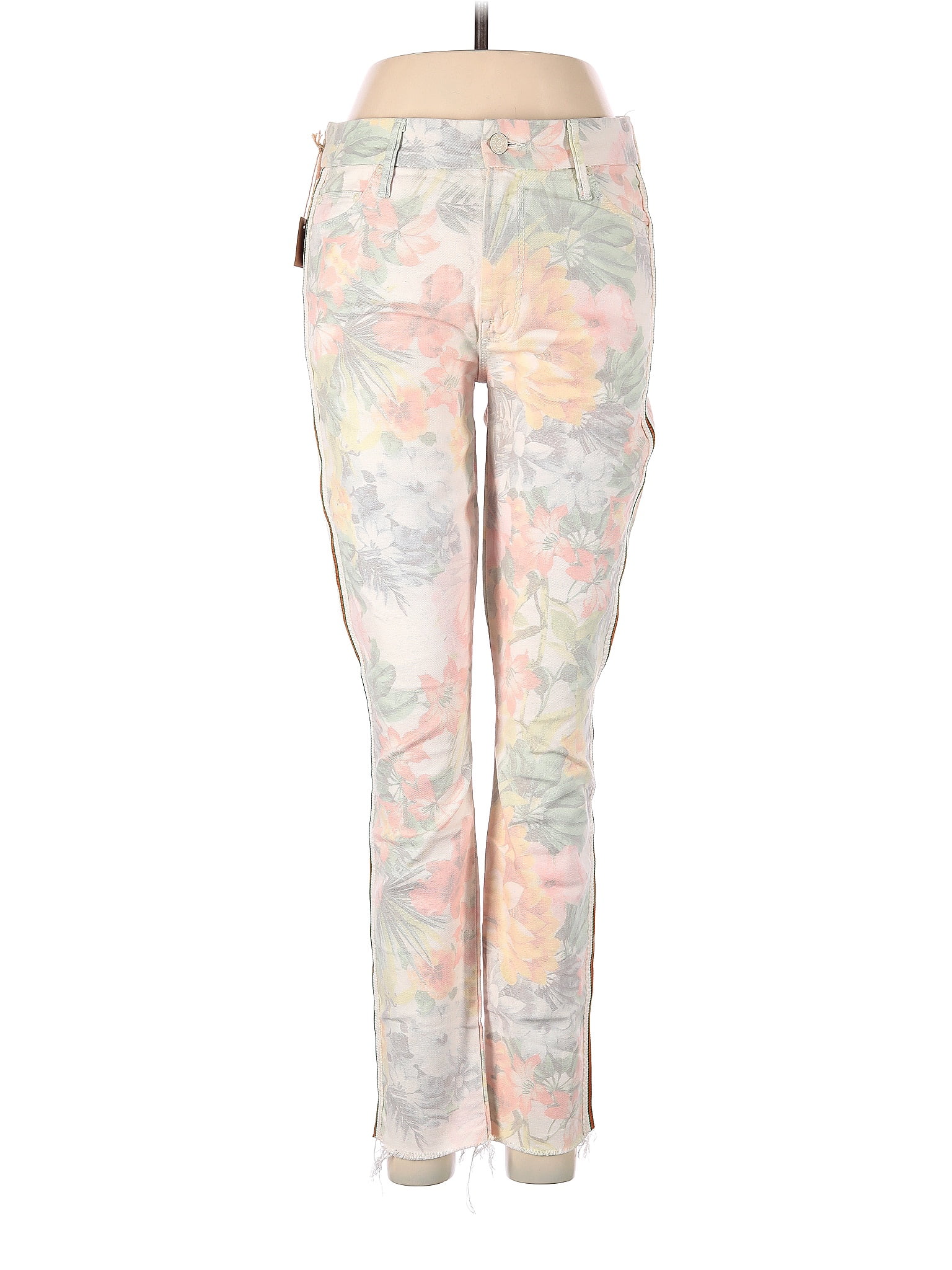 Mother Floral Multi Color Pink Jeans 28 Waist - 79% off | ThredUp