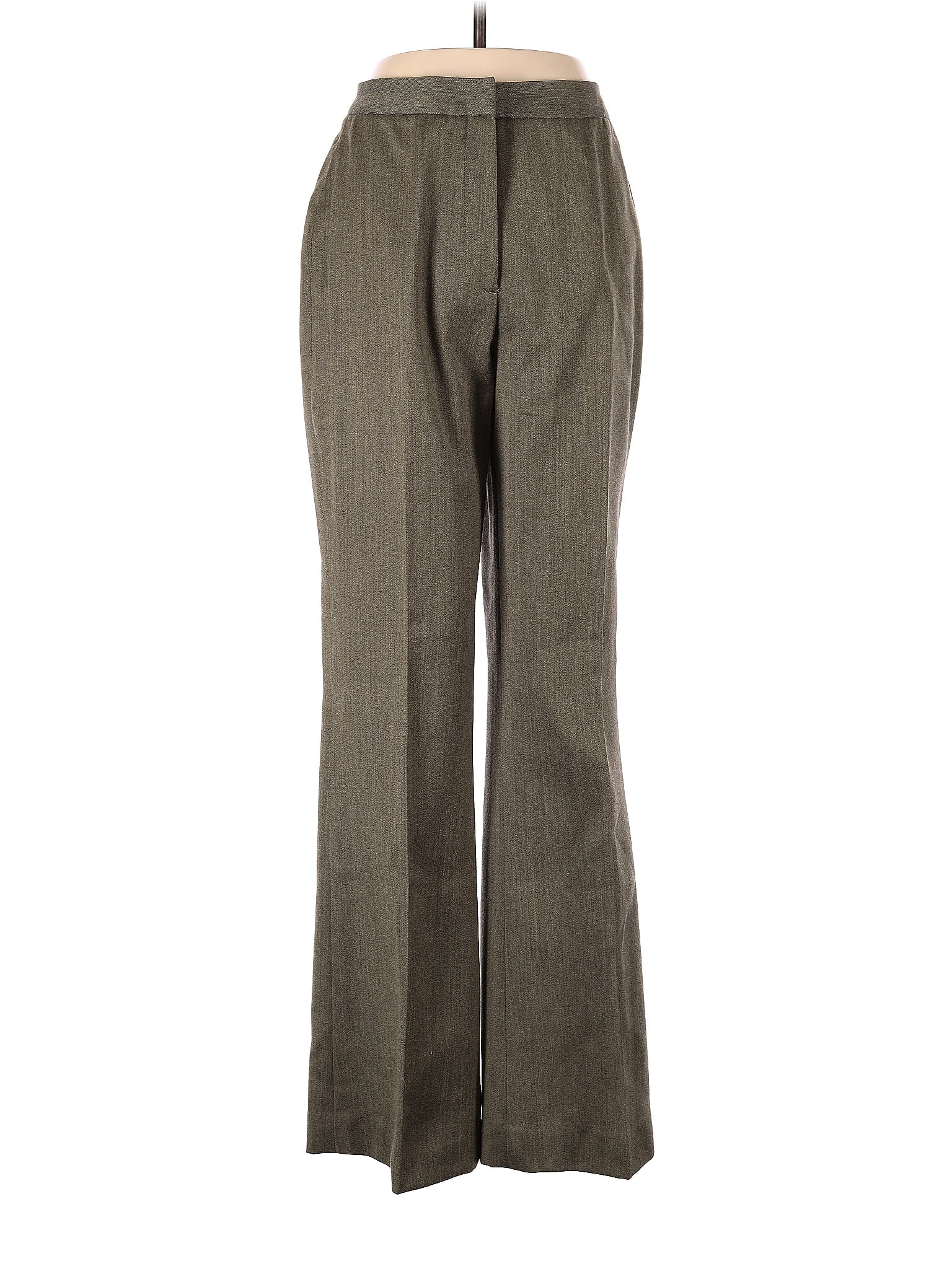 Etcetera 100% Wool Solid Green Wool Pants Size 6 - 81% off | ThredUp