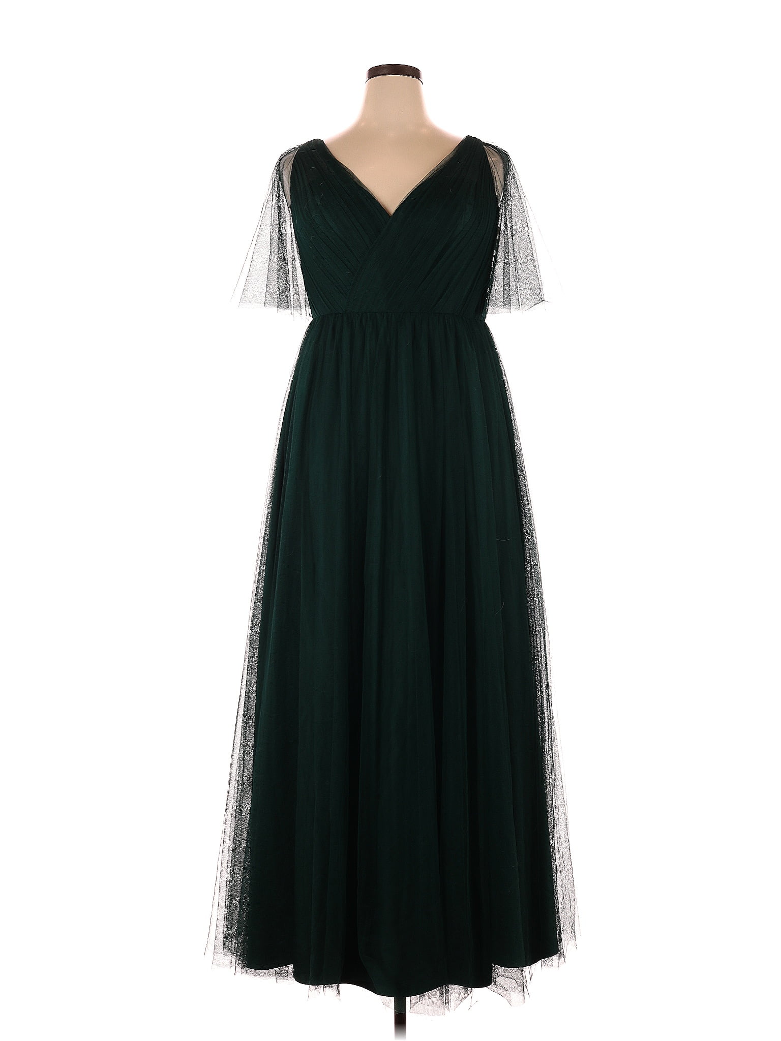 REVELRY 100% Polyester Solid Green Cocktail Dress Size 16 - 71% off ...