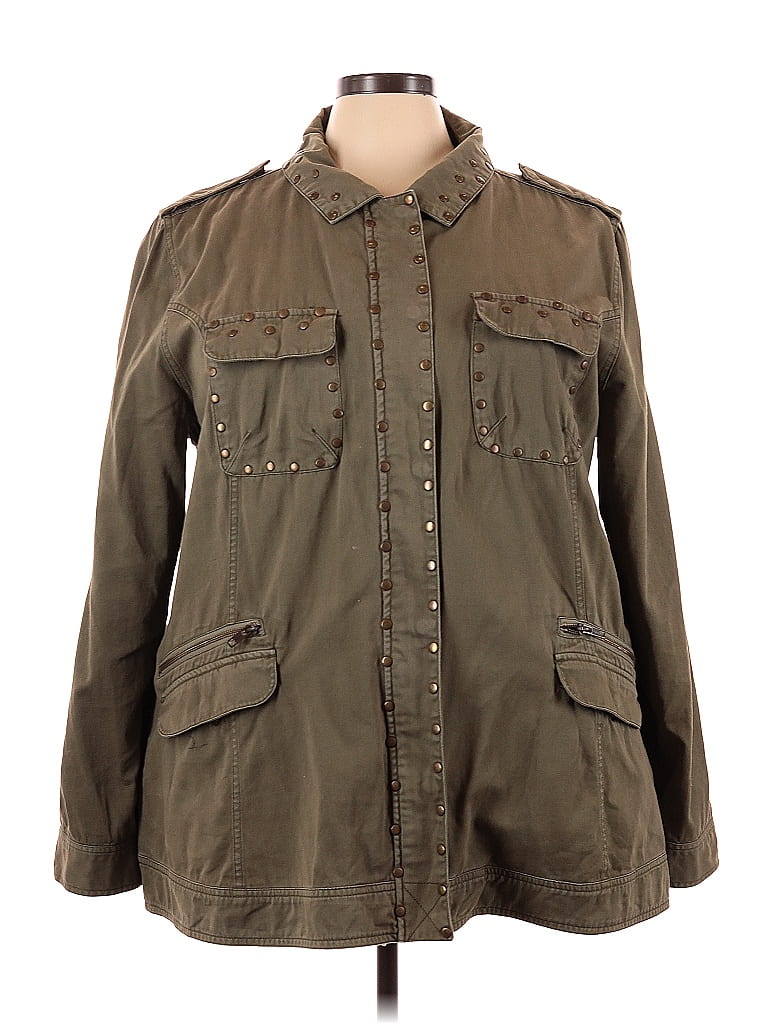 Torrid 100% Cotton Solid Brown Jacket Size 4X Plus (4) (Plus) - 59% off ...