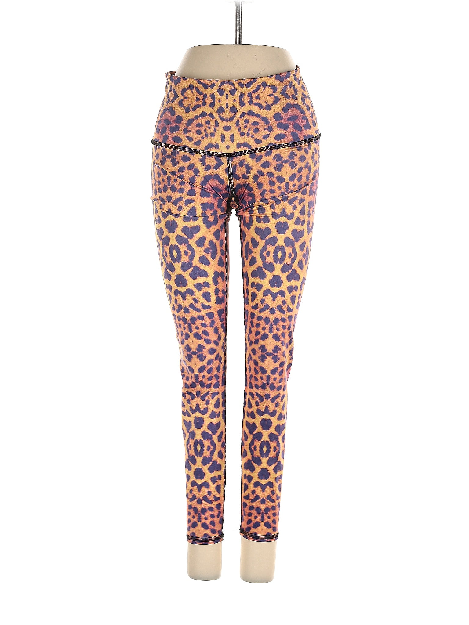 Teeki Leopard Print Multi Color Purple Active Pants Size S - 86% off ...