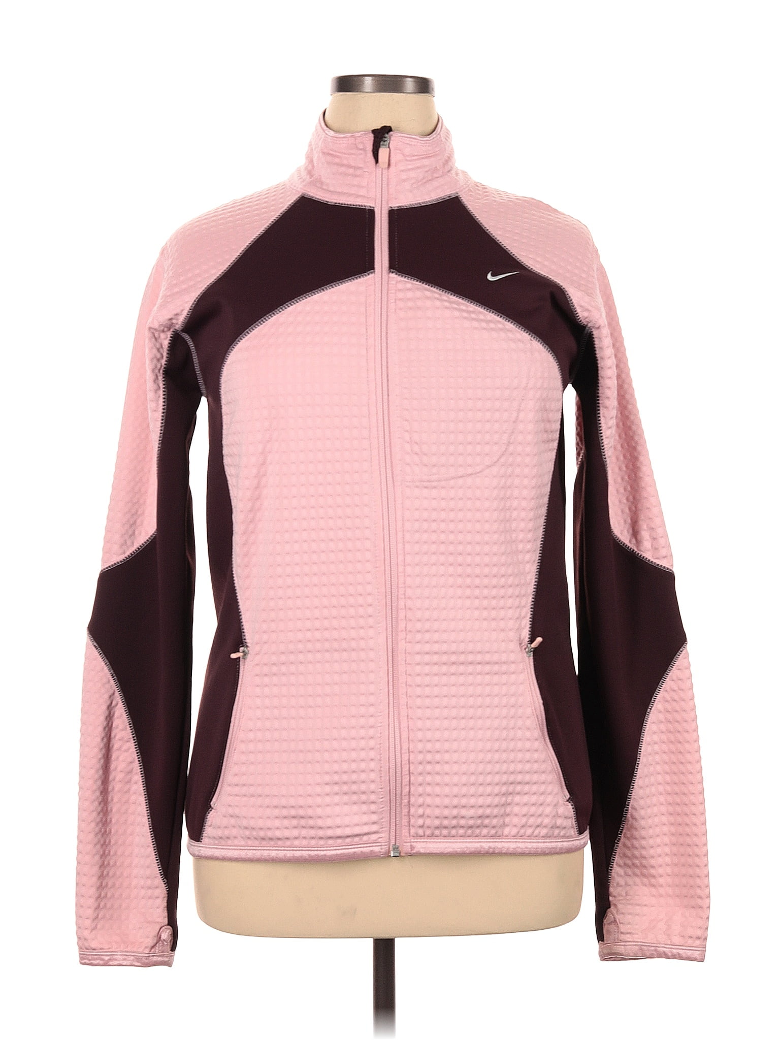 Nike Color Block Stripes Pink Track Jacket Size XL - 58% off | ThredUp