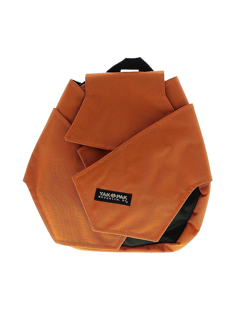 Yak Pak Solid Brown Orange Backpack One Size - 42% off | ThredUp