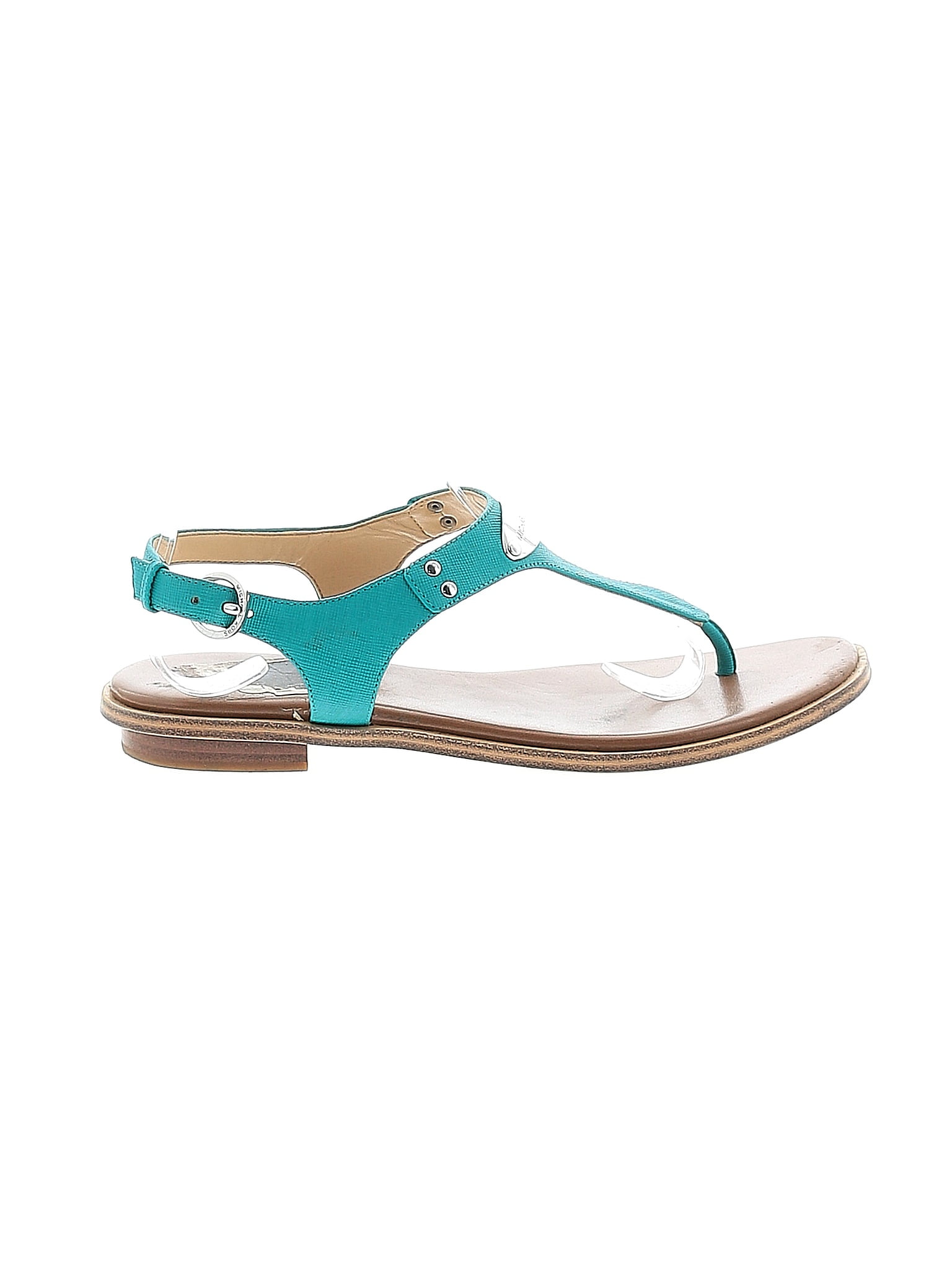MICHAEL Michael Kors Solid Blue Teal Sandals Size 7 - 71% off | ThredUp