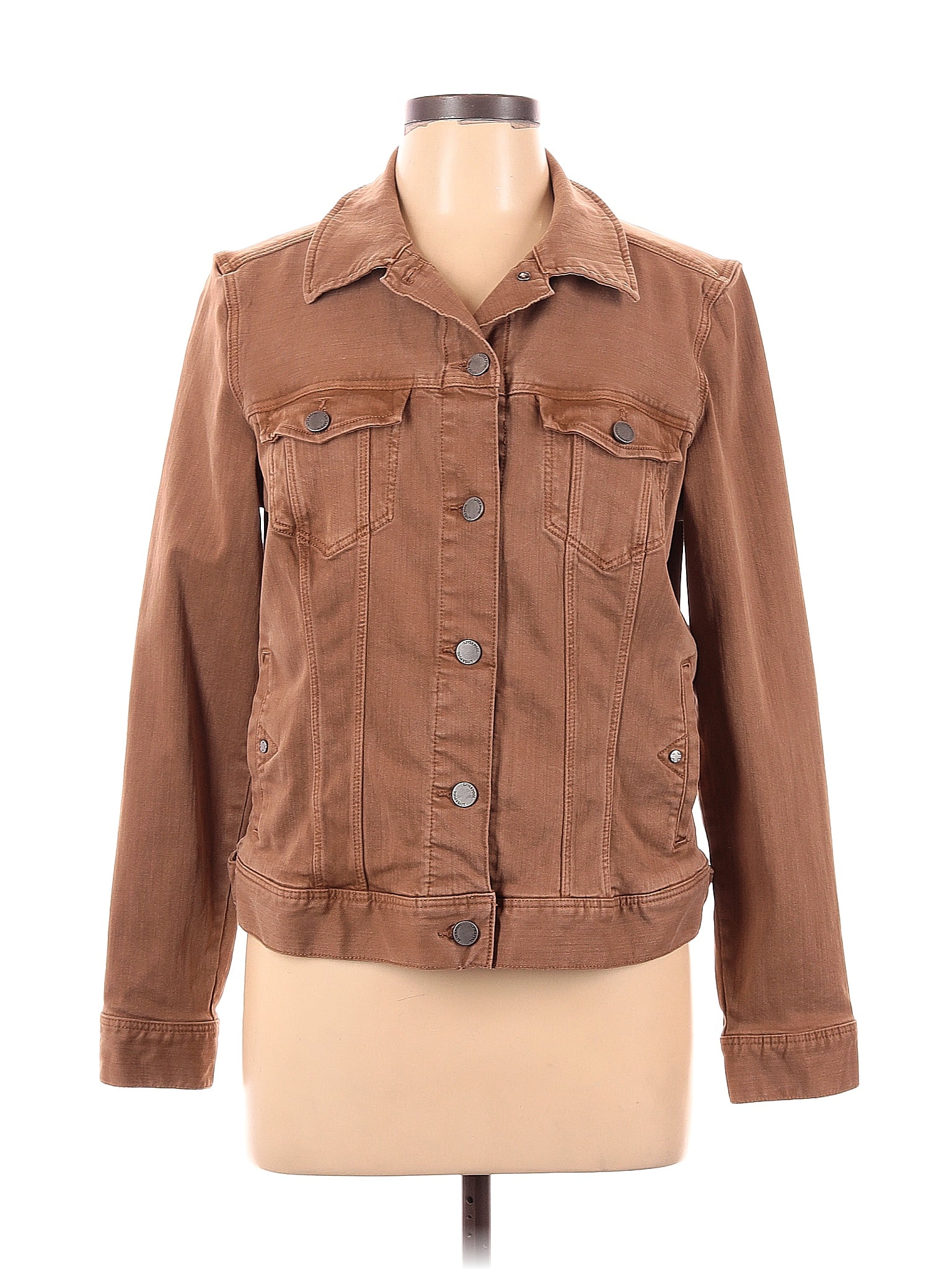 Liverpool Los Angeles Brown Denim Jacket Size M - 63% off | ThredUp