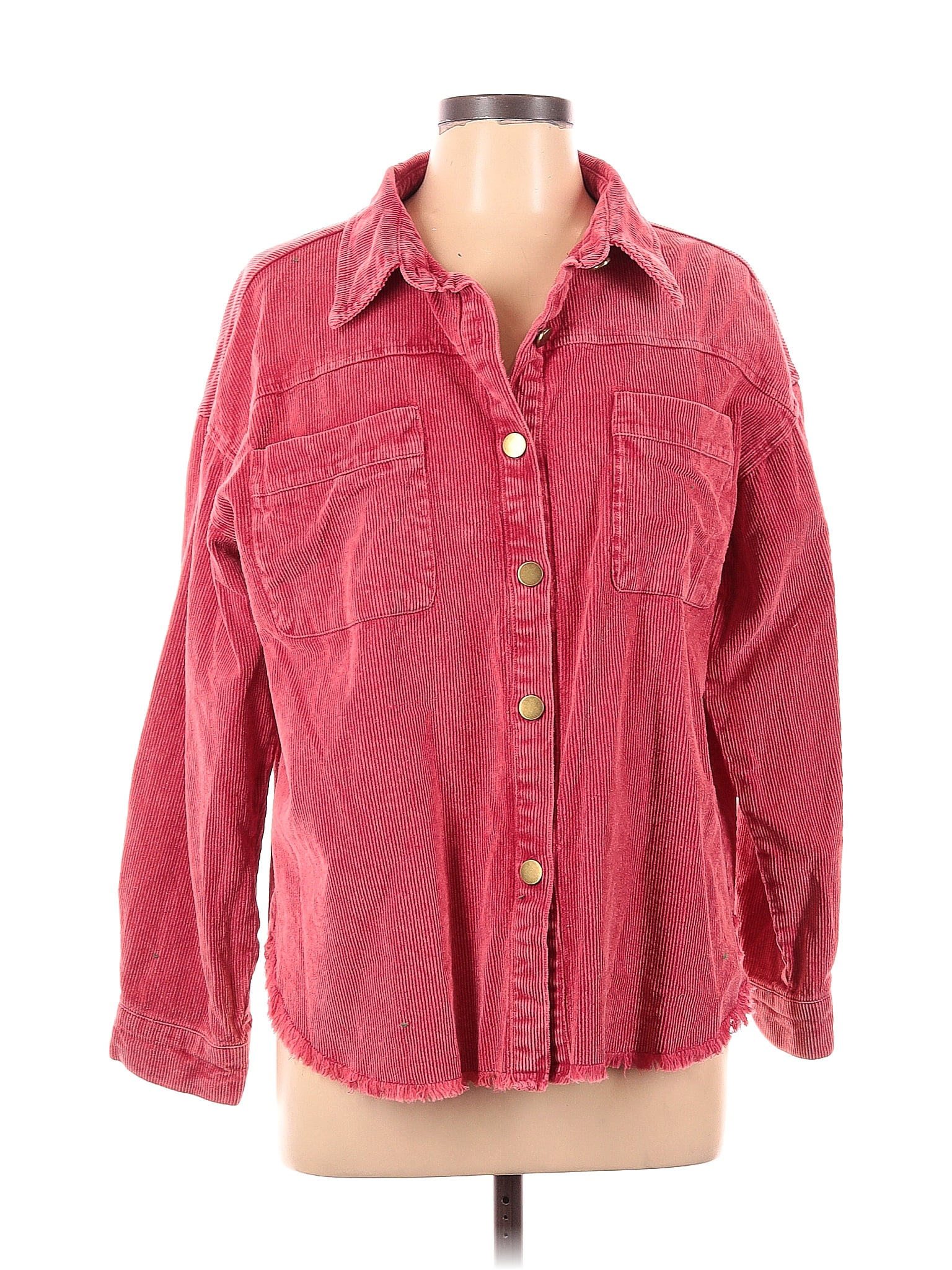 Jodifl 100% Cotton Red Jacket Size L - 71% off | ThredUp