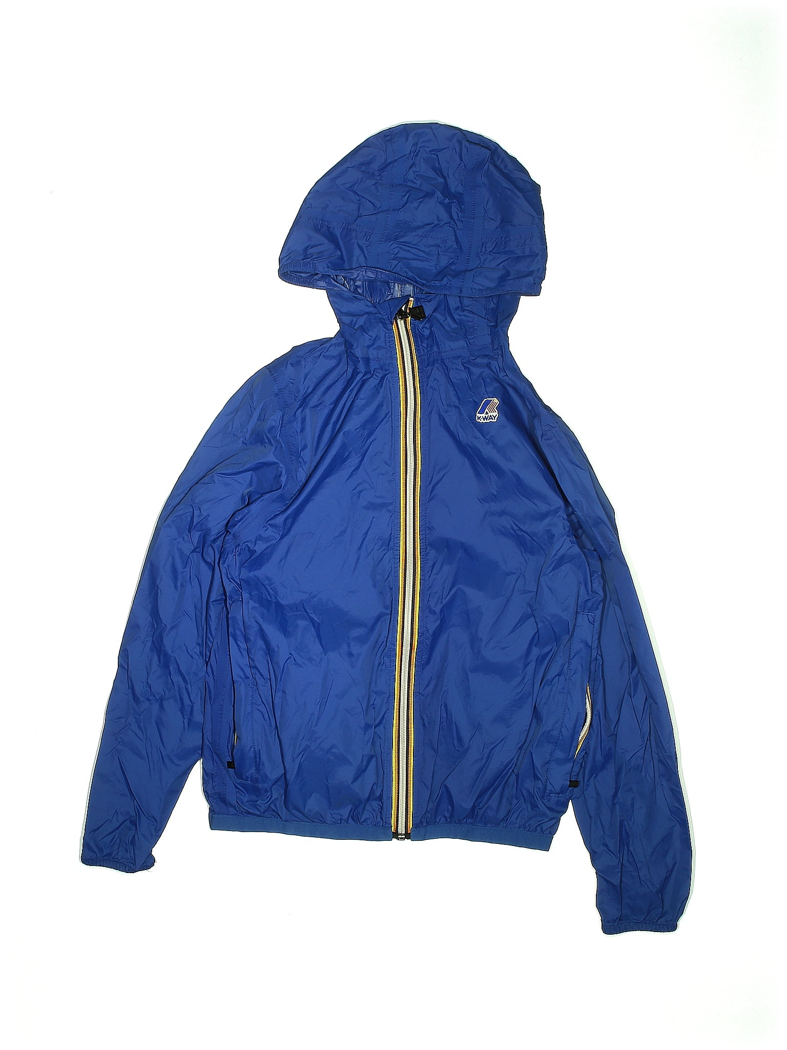 K-Way 100% Nylon Solid Blue Jacket Size 10 - 58% off | ThredUp