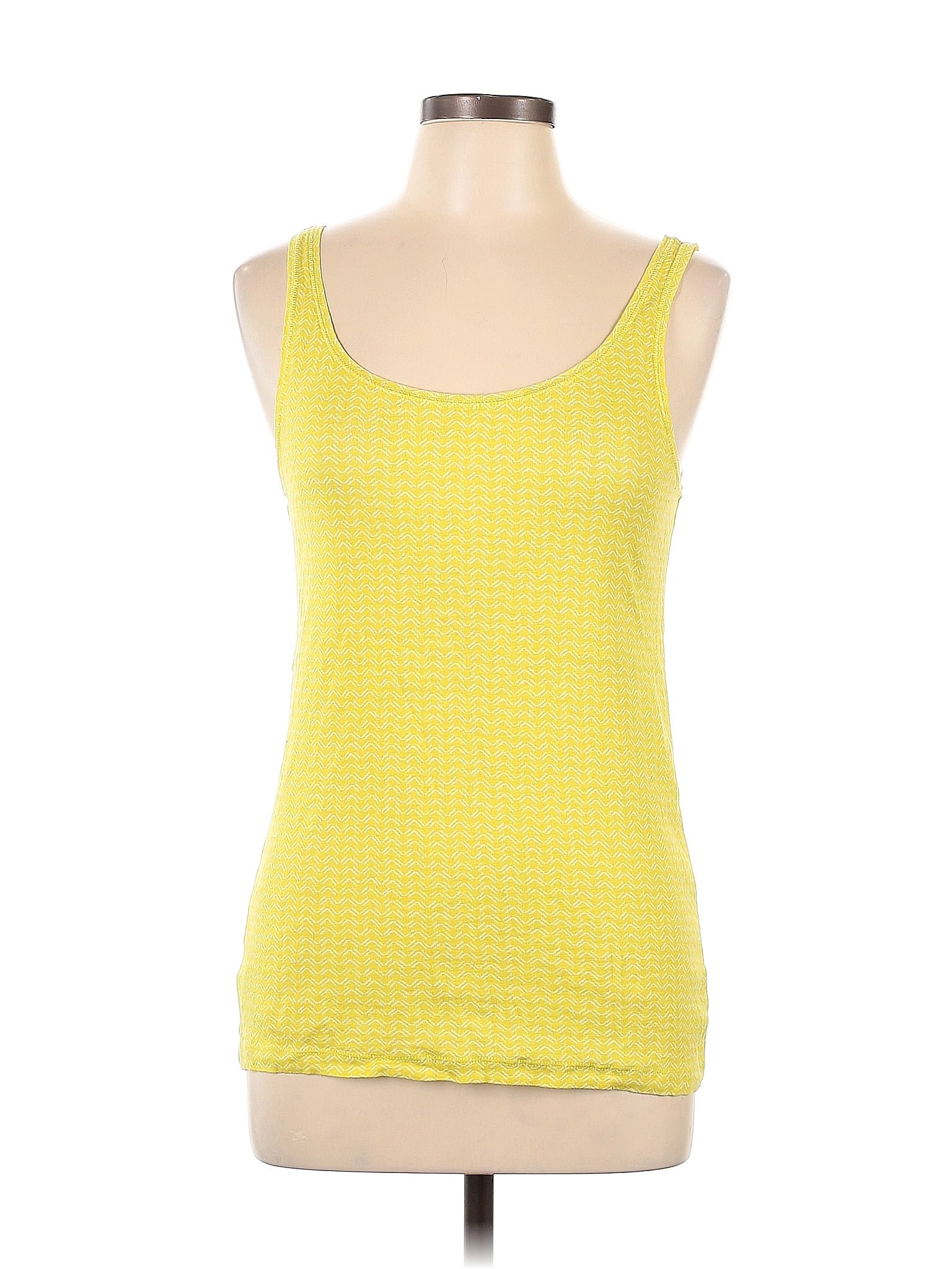 Ann Taylor Loft 100 Cotton Yellow Tank Top Size L 55 Off Thredup