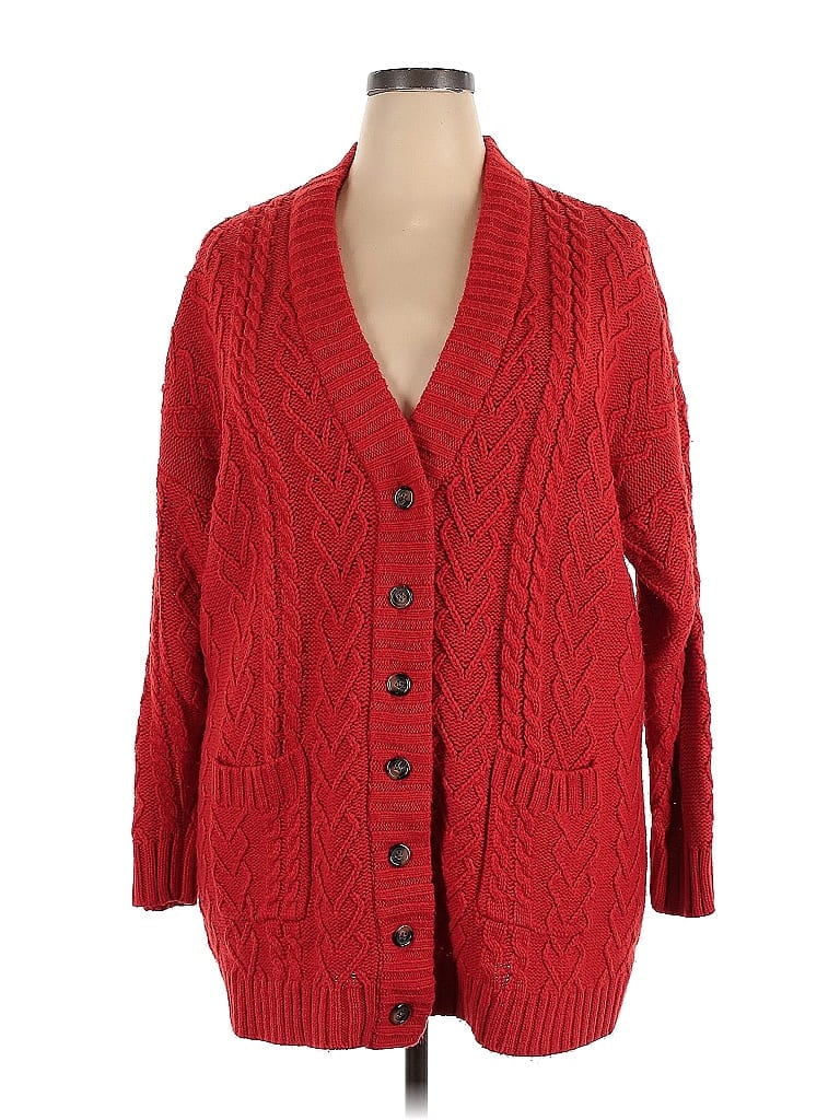 Torrid 100% Acrylic Red Cardigan Size 3X Plus (3) (Plus) - 68% off ...