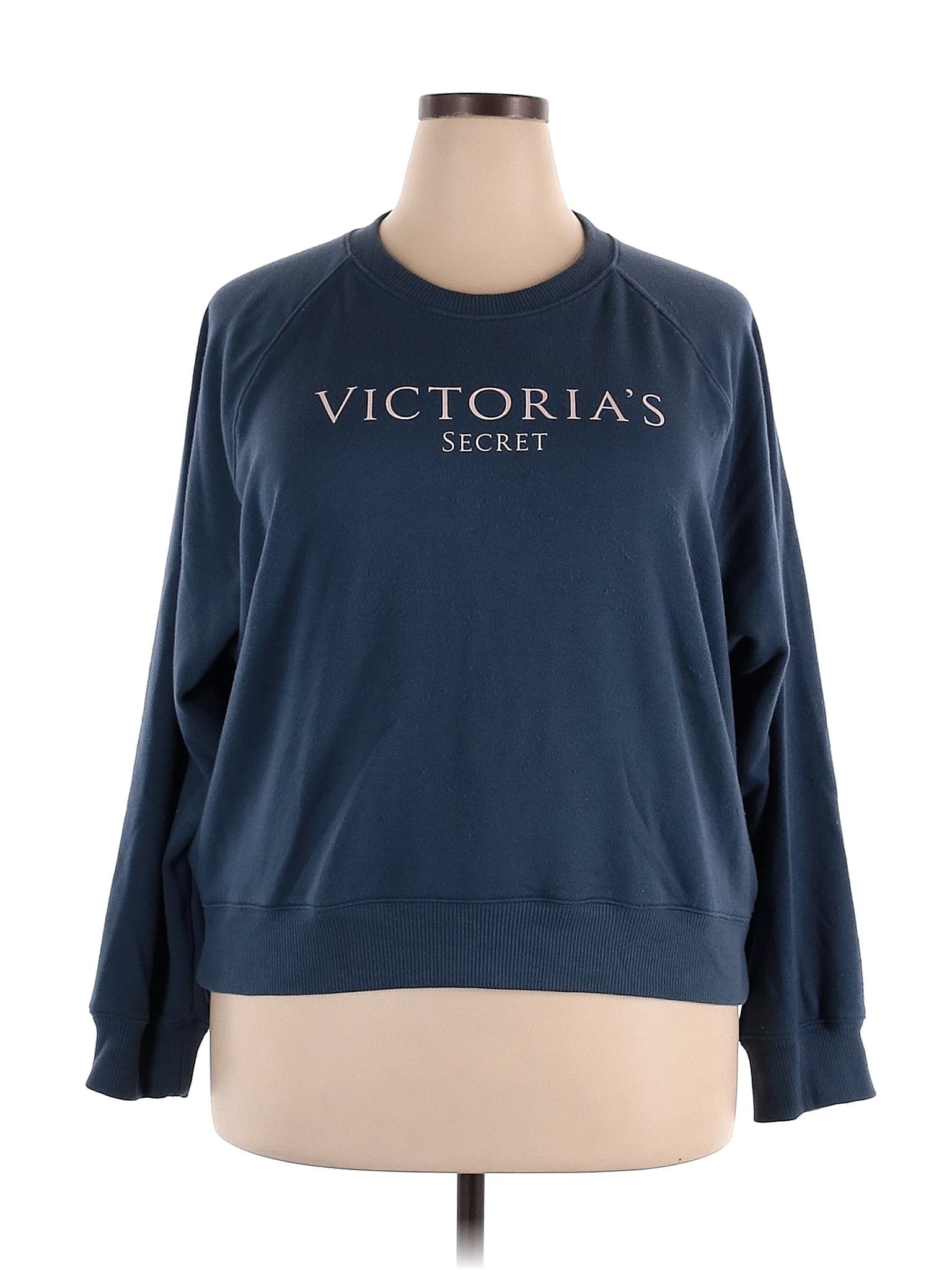 Victoria's Secret Graphic Navy Blue Sweatshirt Size XXL - 70% off | ThredUp