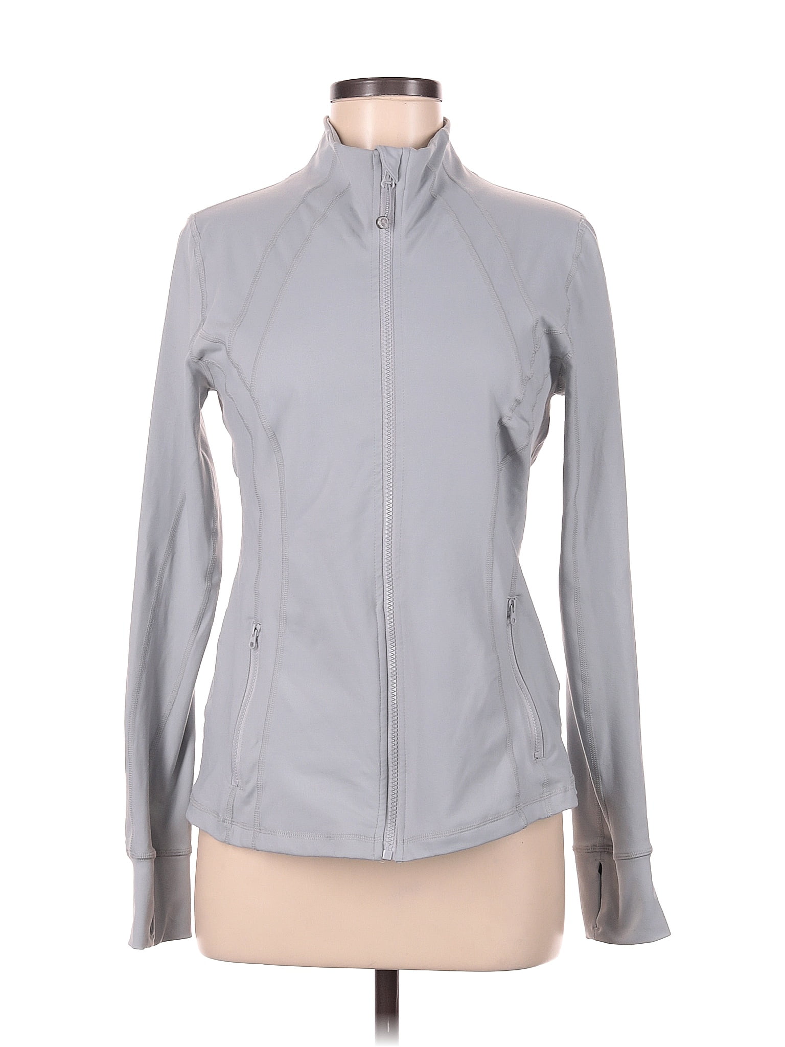 90 Degree by Reflex Solid Gray Track Jacket Size M - 54% off | ThredUp