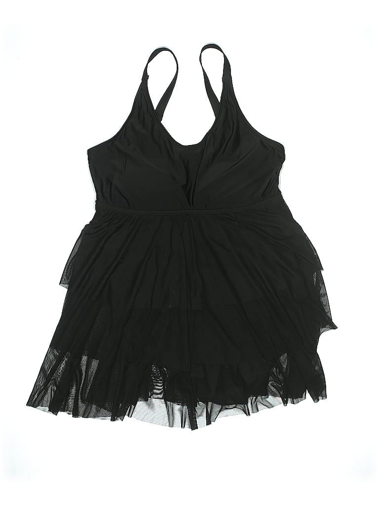 BLOOMCHIC Solid Black One Piece Swimsuit Size 18 - 20 (Plus) - 50% off ...