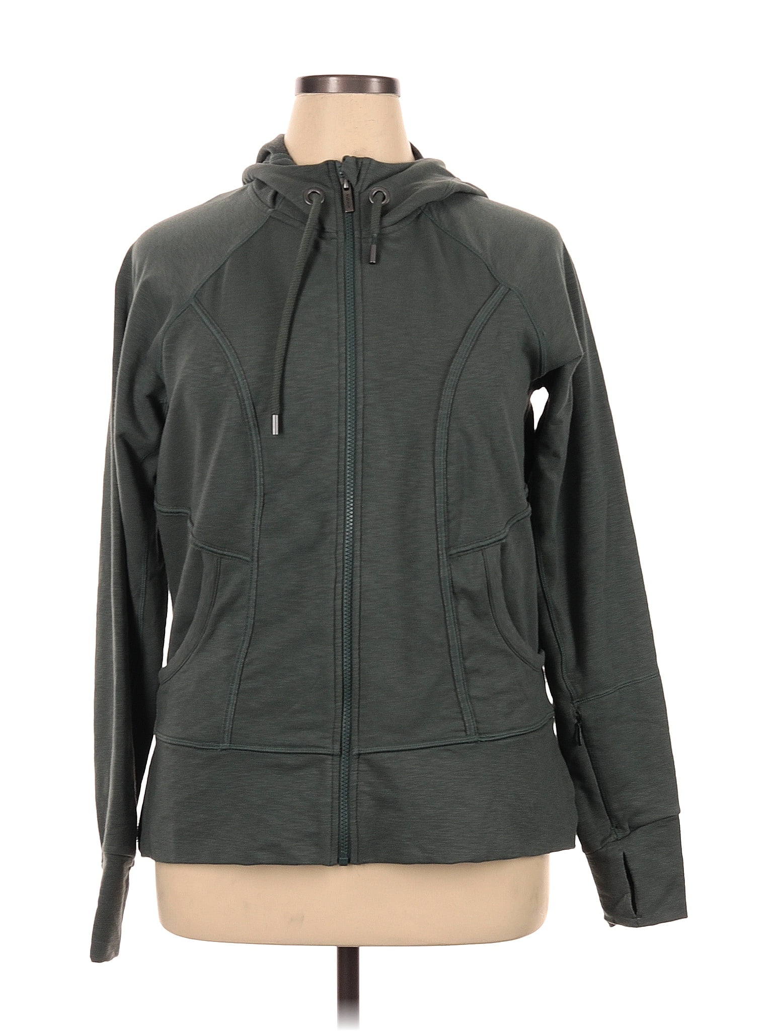 Athleta Green Track Jacket Size XL - 55% off | ThredUp