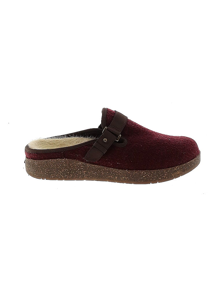 Earth Solid Maroon Burgundy Mule/Clog Size 8 - 59% off | ThredUp