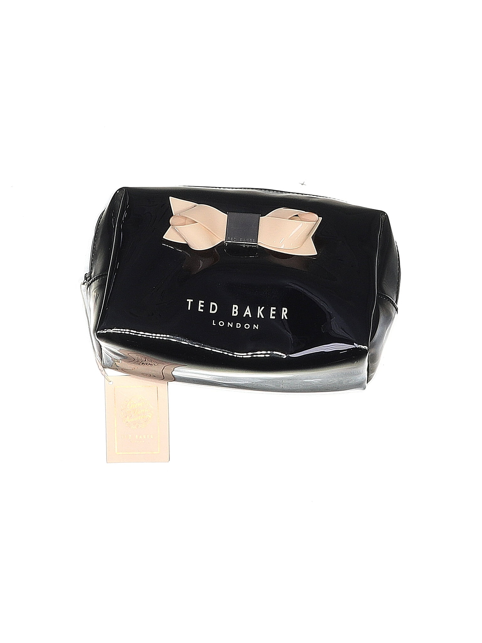 Ted Baker London 100% Polyester Color Block Solid Black Makeup Bag One ...