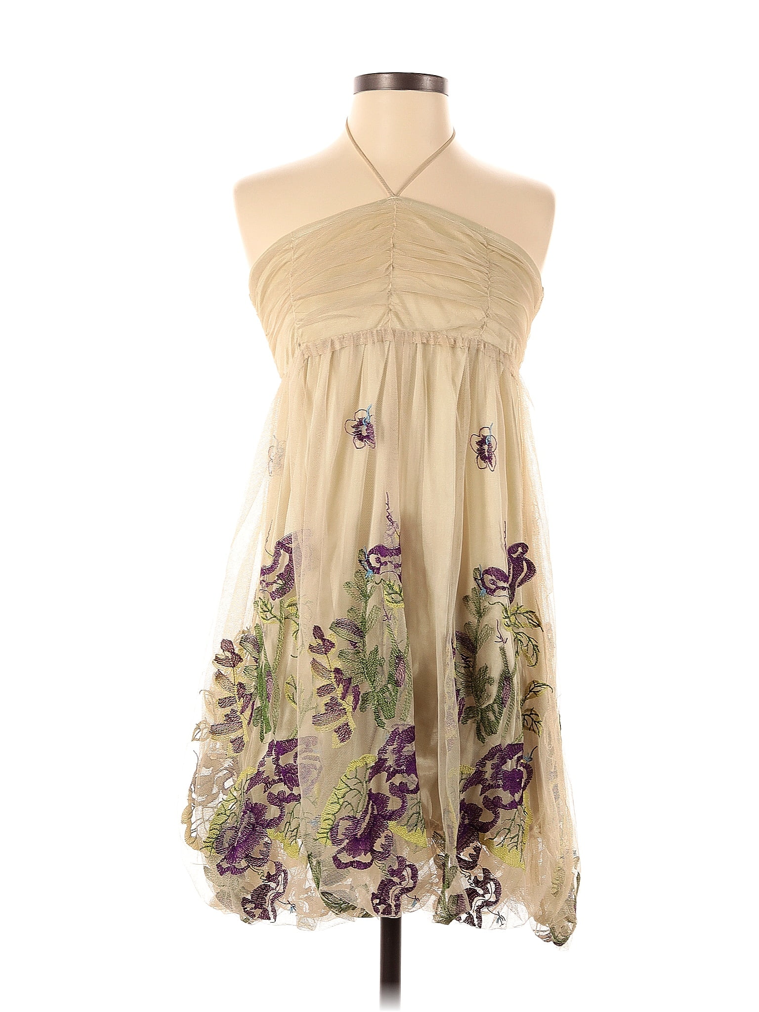 Ryu 100% Polyester Tan Casual Dress Size S - 70% off | ThredUp