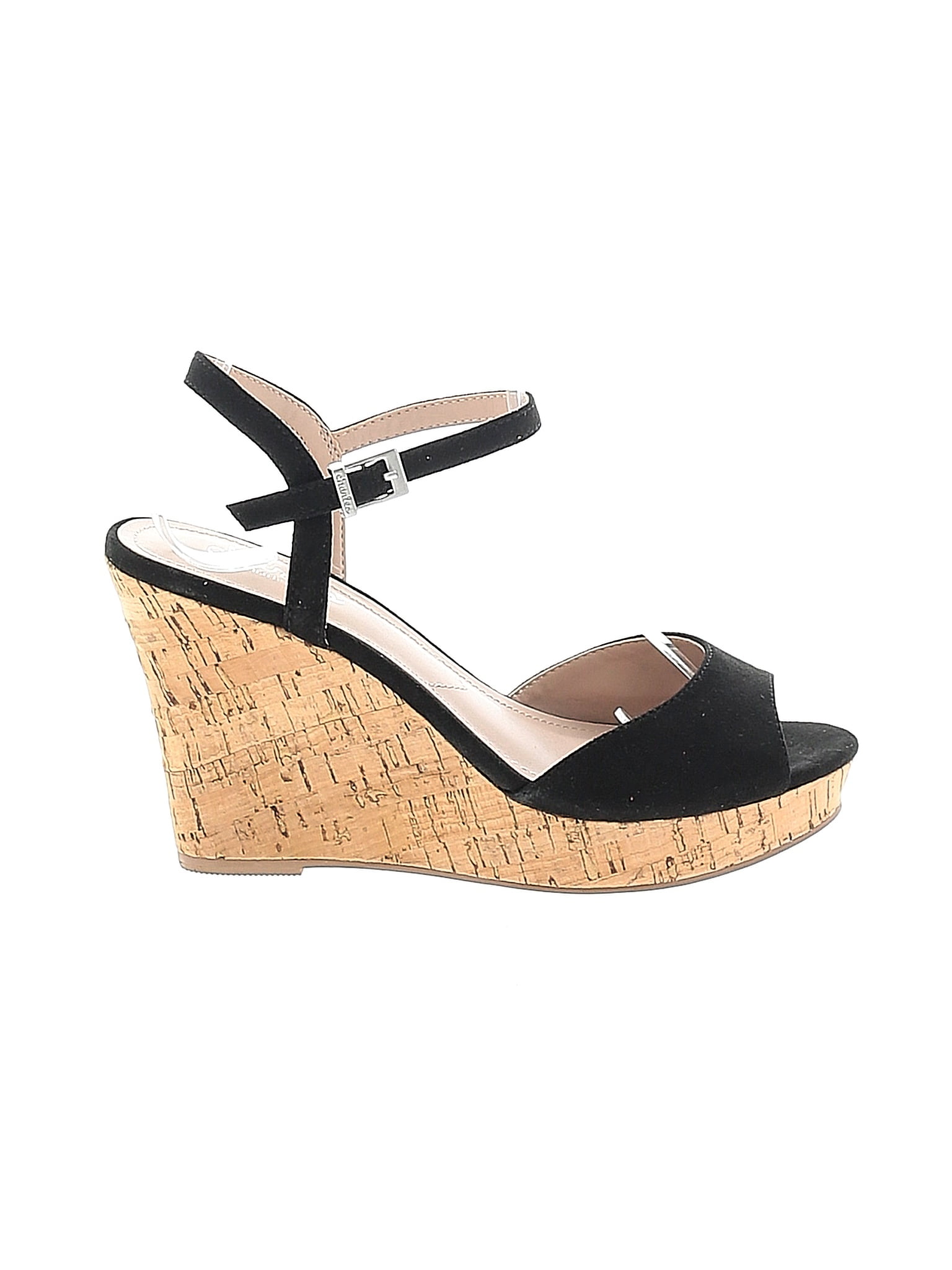 Charles by Charles David Solid Black Wedges Size 5 1/2 - 67% off | ThredUp