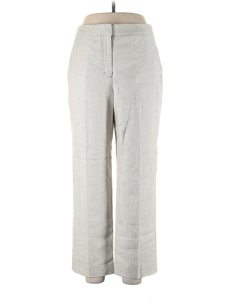 J.Crew Gray Linen Pants Size 10 - 74% off | ThredUp