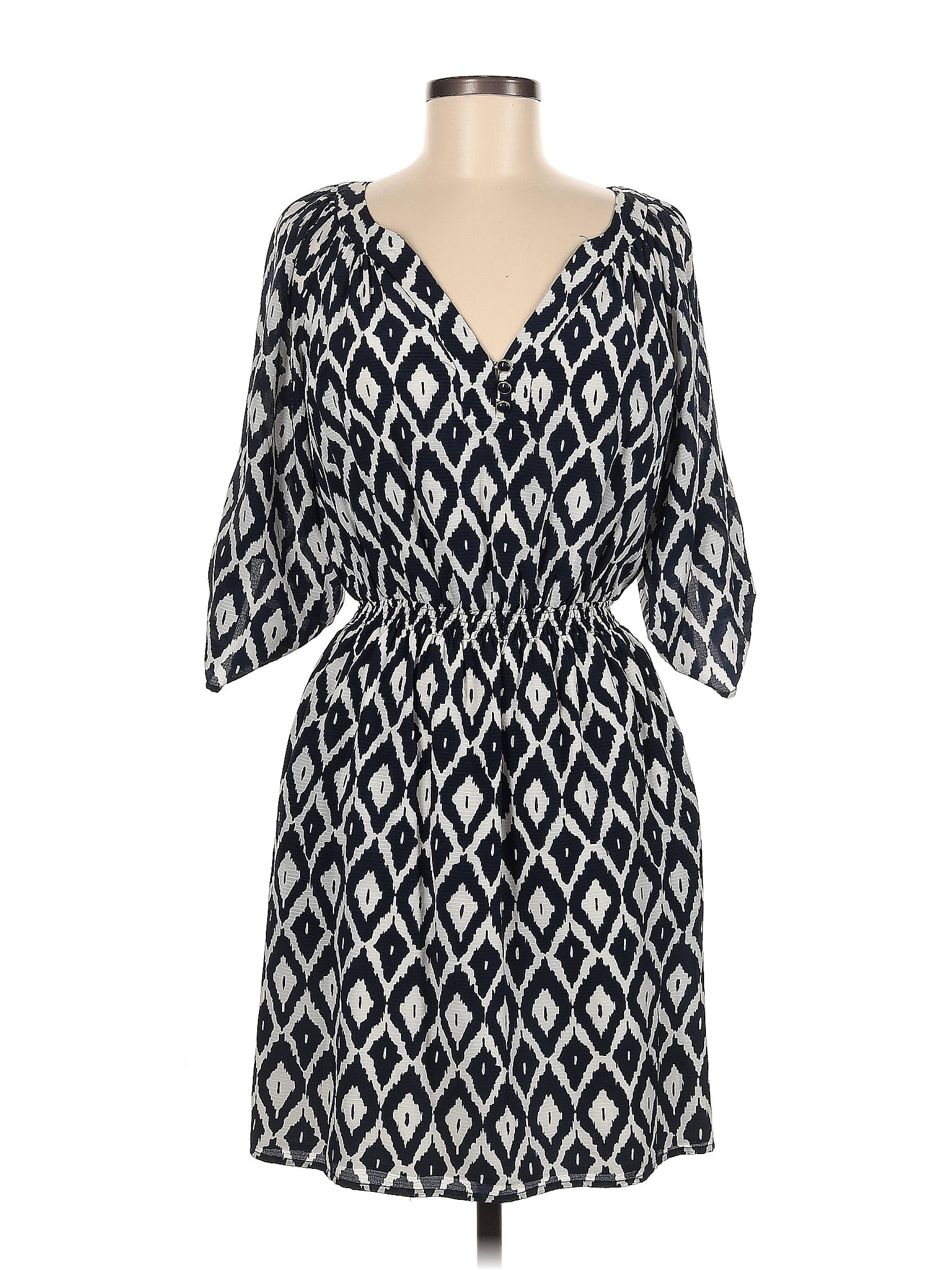 Shoshanna Multi Color Blue Casual Dress Size 6 86 Off Thredup