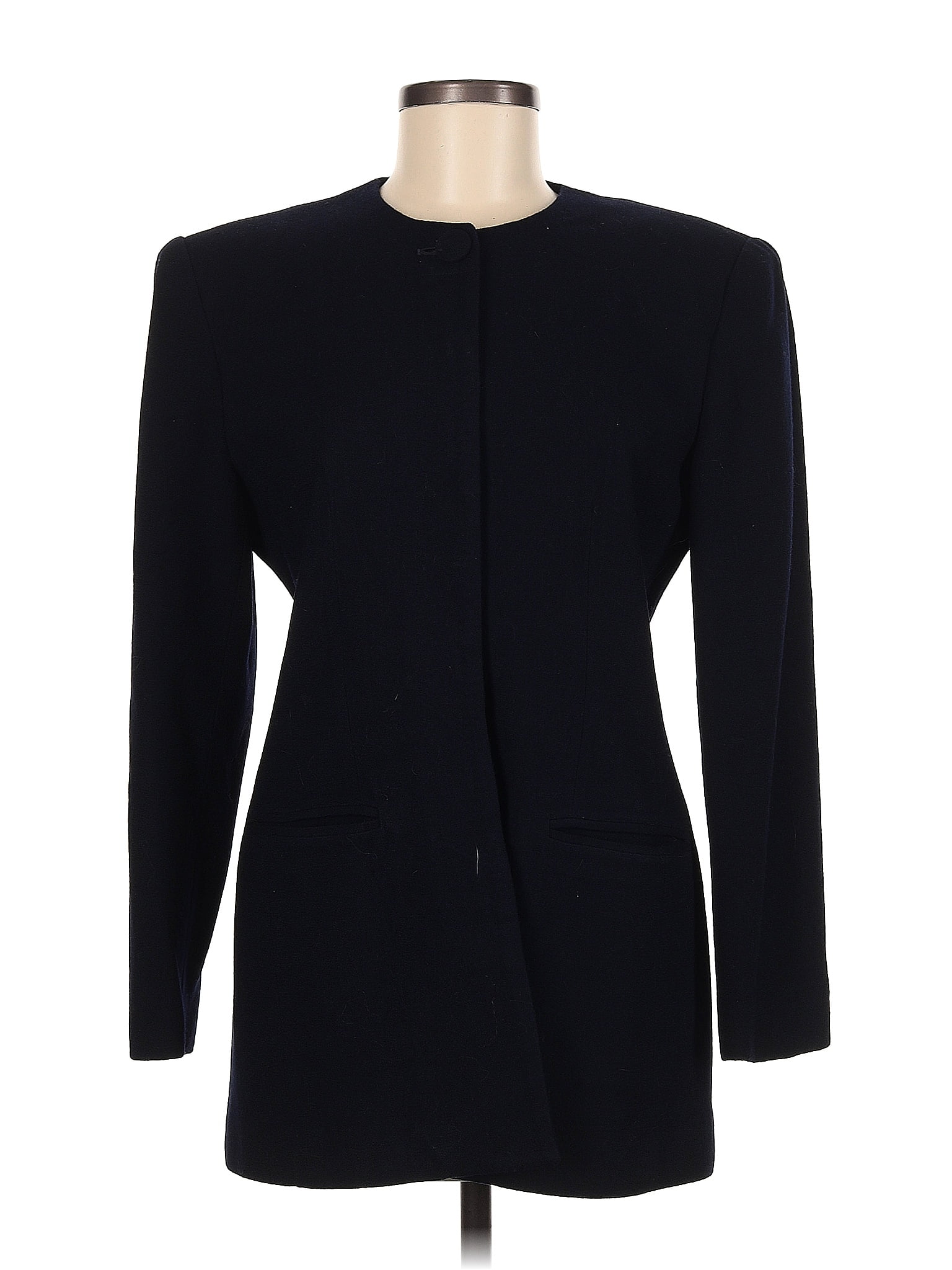 Jones New York 100% Wool Solid Black Jacket Size 6 - 76% off | ThredUp