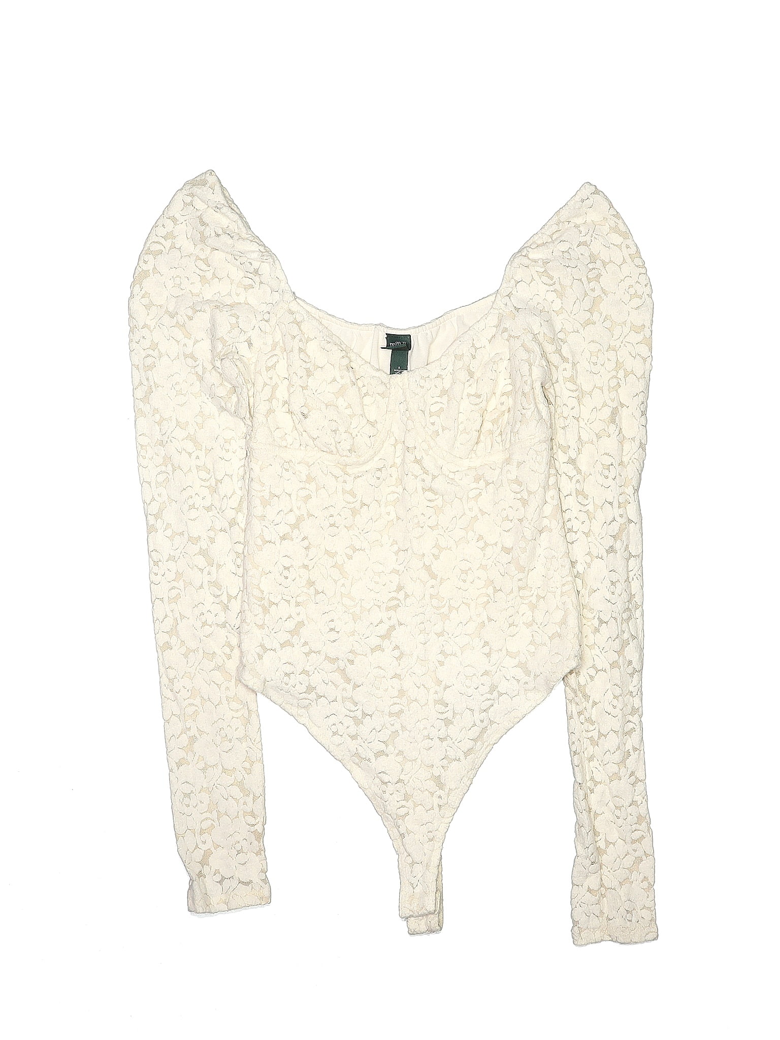 Wild Fable Ivory Bodysuit Size S - 56% off | ThredUp