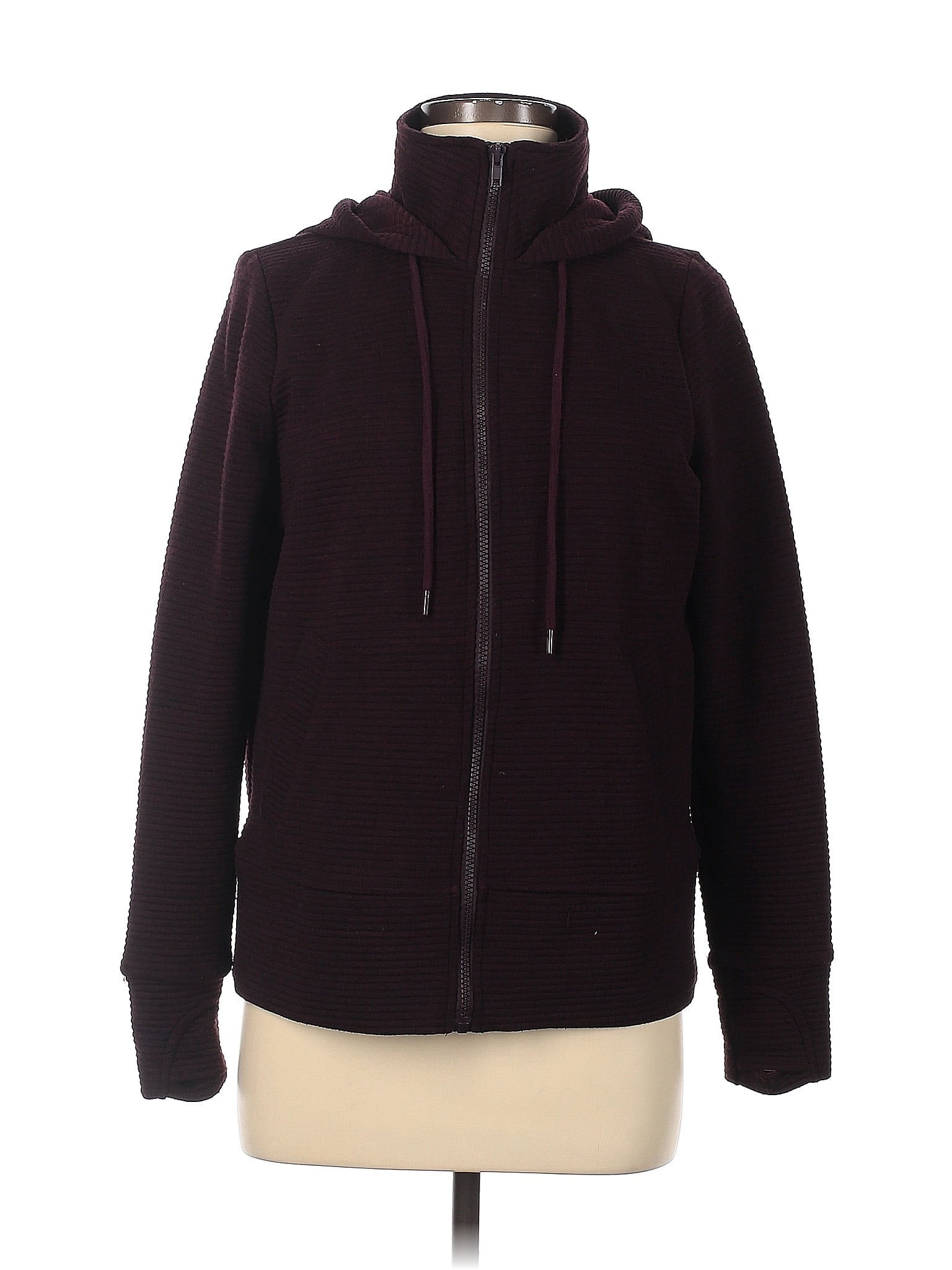90 Degree by Reflex Solid Burgundy Jacket Size M - 66% off | ThredUp
