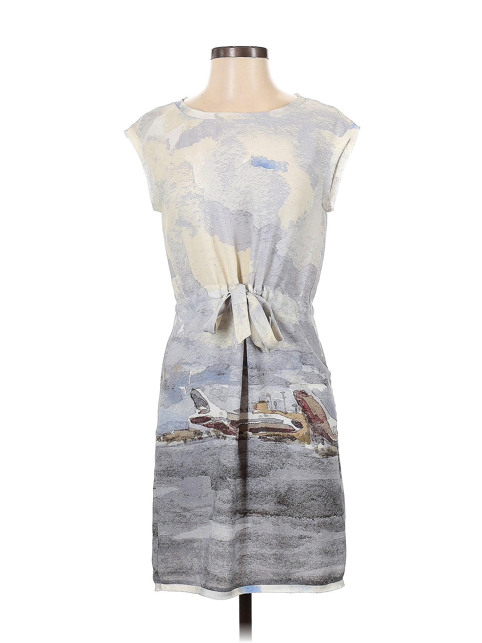 Rachel Rachel Roy 100 Polyester Jacquard Acid Wash Print Graphic Gray