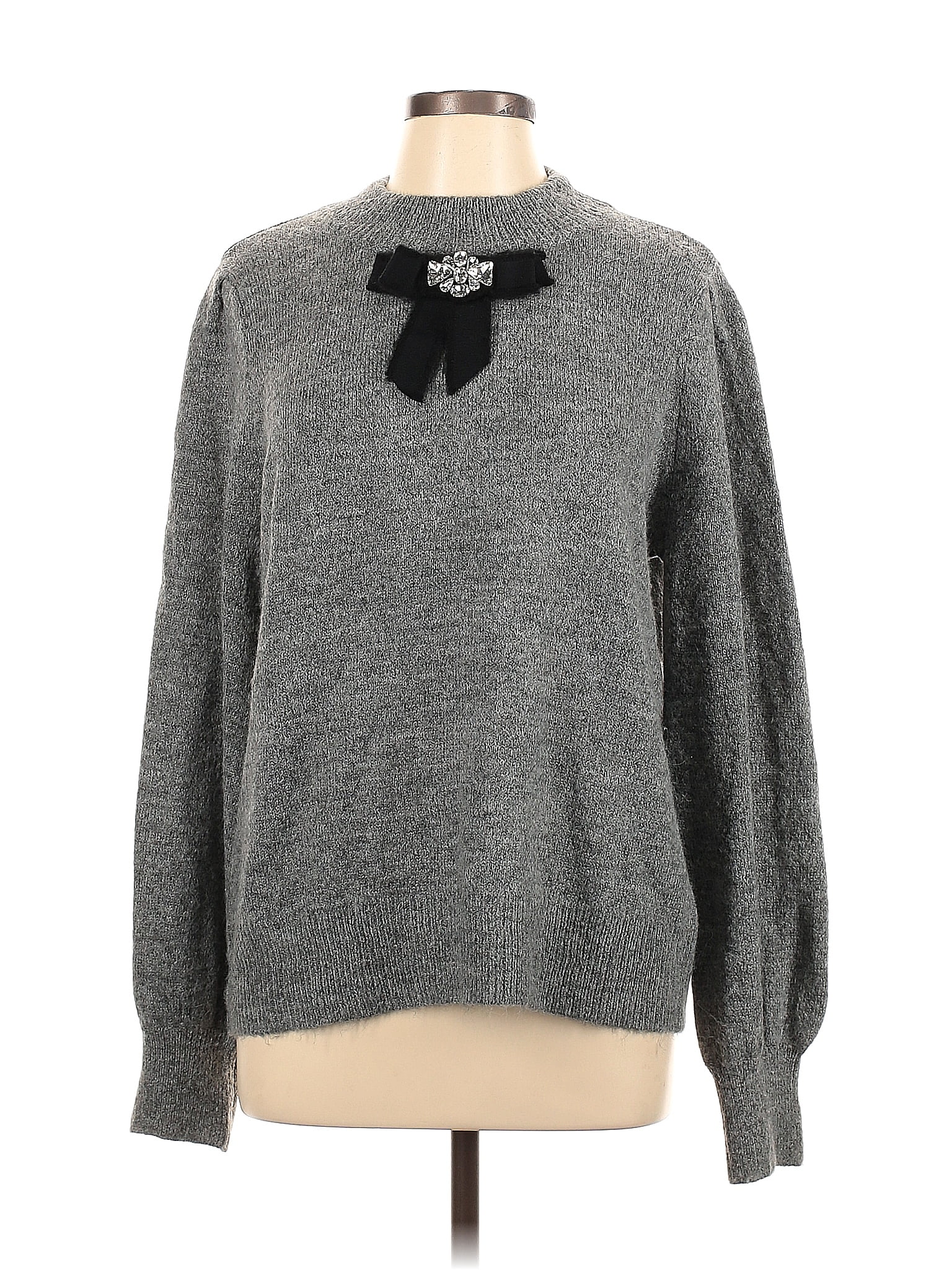 CeCe Color Block Marled Gray Pullover Sweater Size L - 78% off | ThredUp