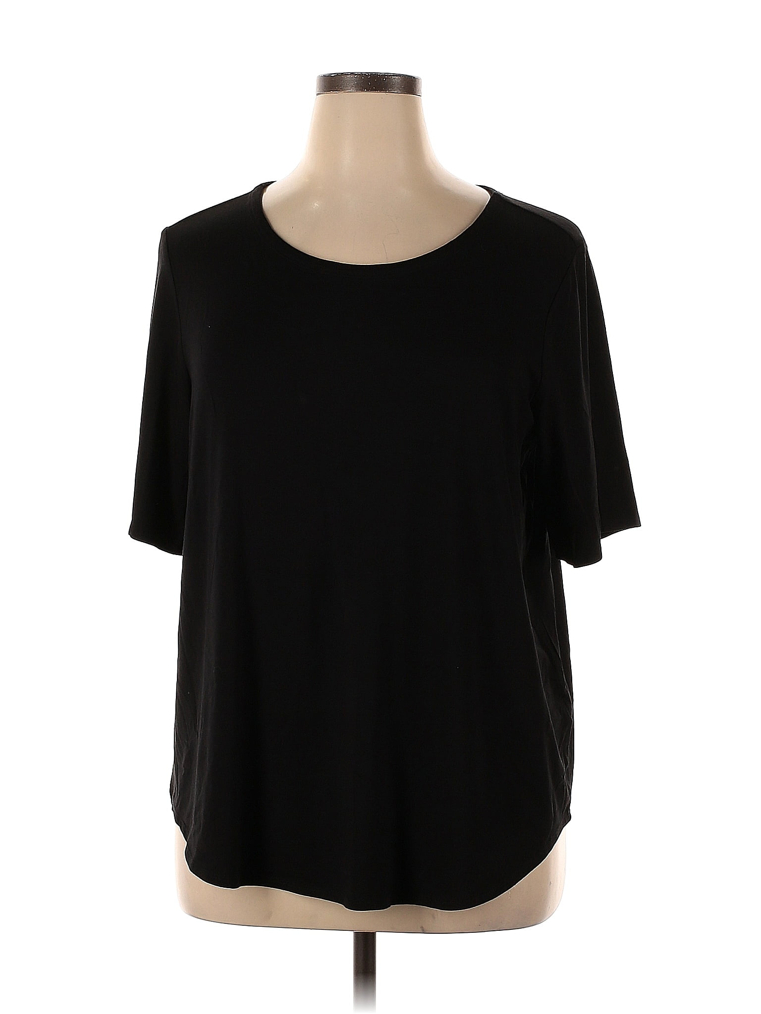 Cupio Black Short Sleeve T-Shirt Size 1X (Plus) - 64% off | ThredUp