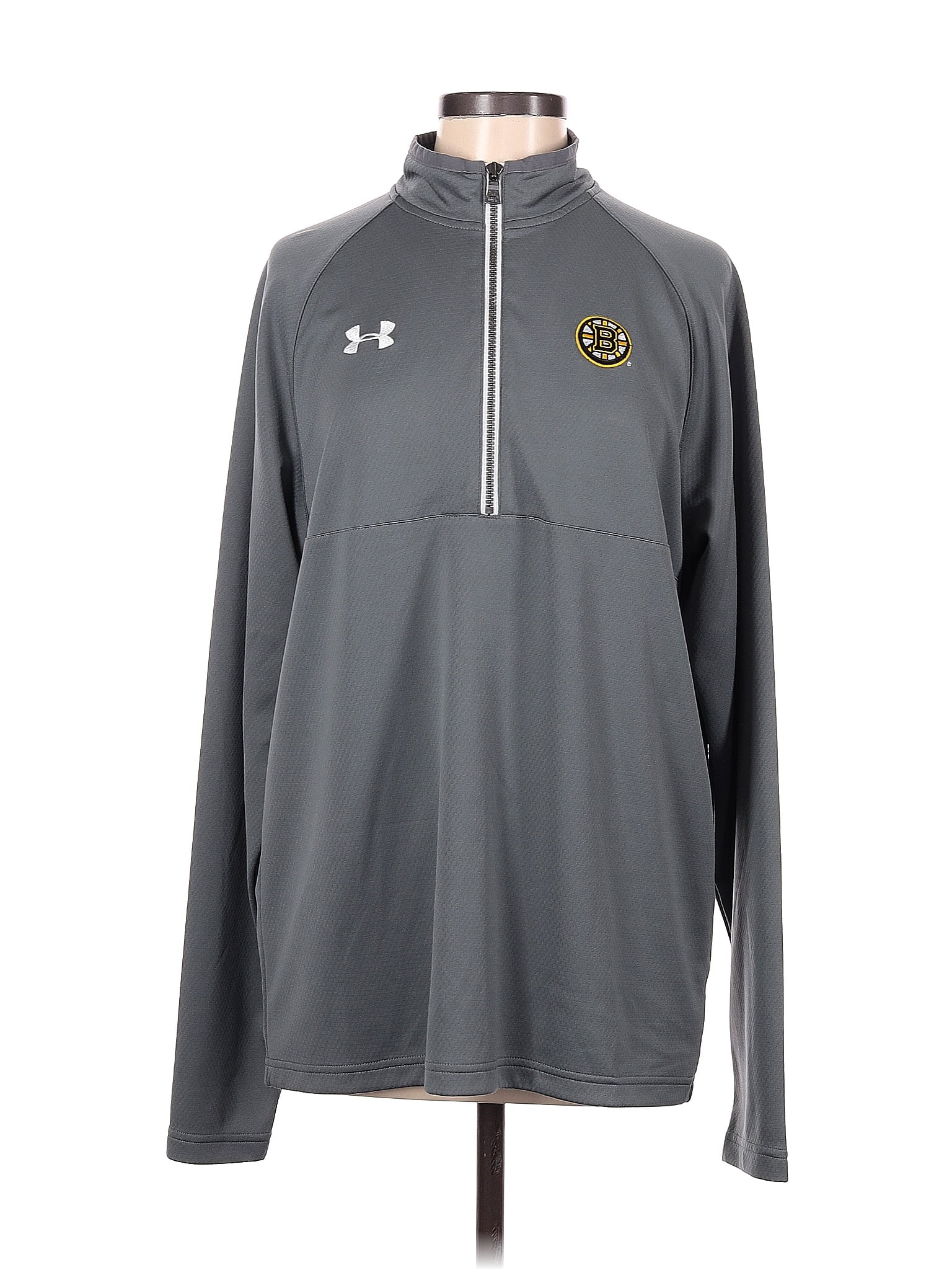 Under Armour 100% Polyester Gray Track Jacket Size M - 52% off | ThredUp