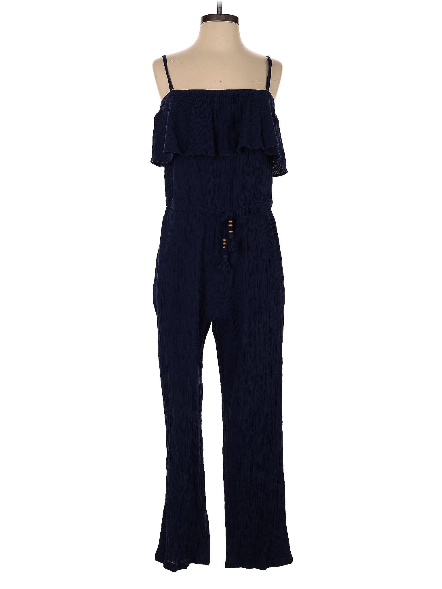 Talbots 100% Cotton Blue Jumpsuit Size M - 76% off | ThredUp