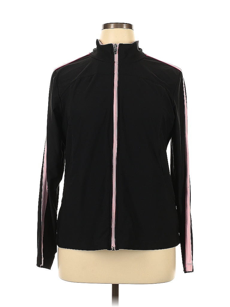 Xersion Color Block Solid Black Track Jacket Size XL - 43% off | ThredUp