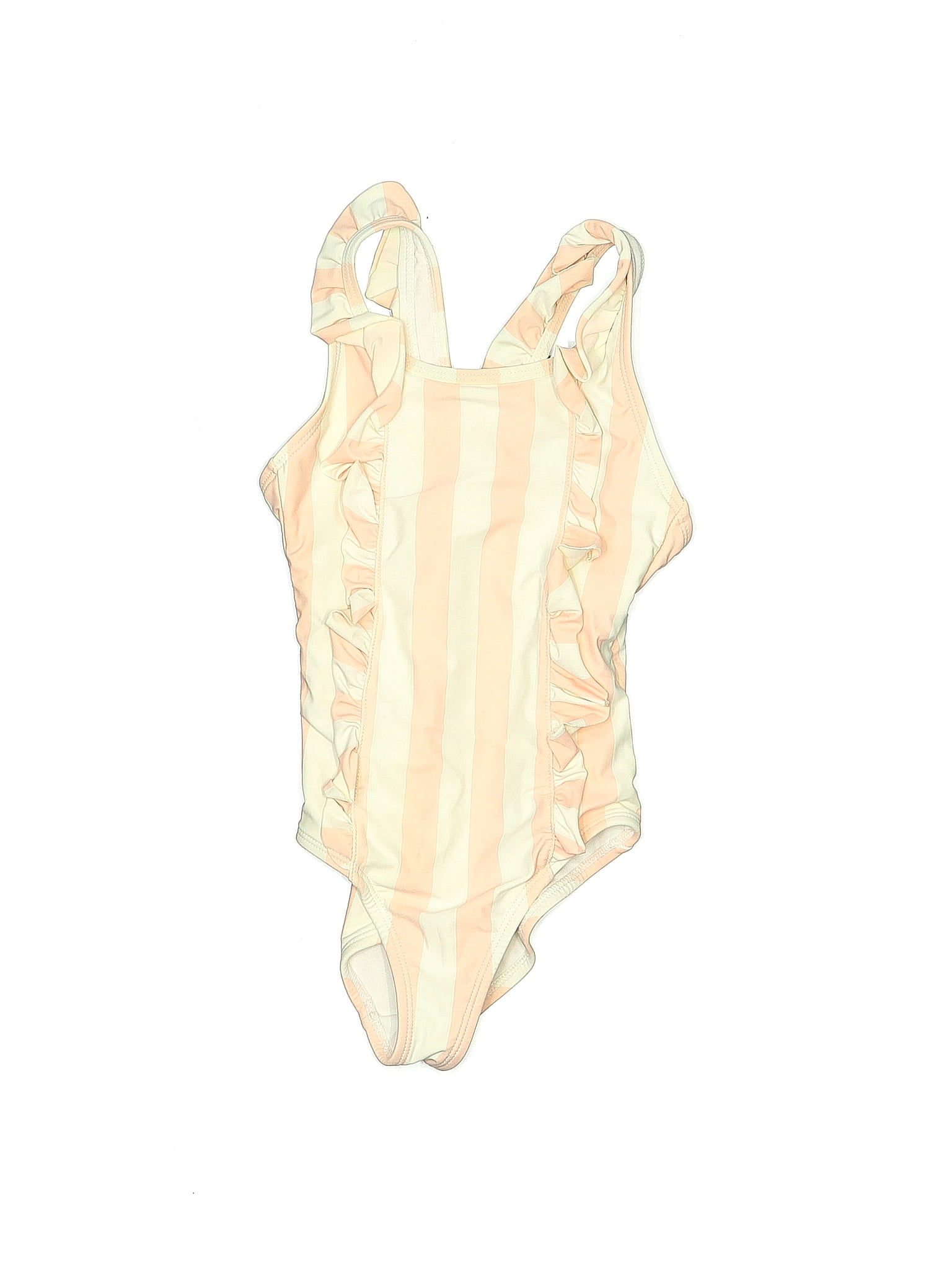 Gb Girls Stripes Ivory One Piece Swimsuit Size 6x 63 Off Thredup