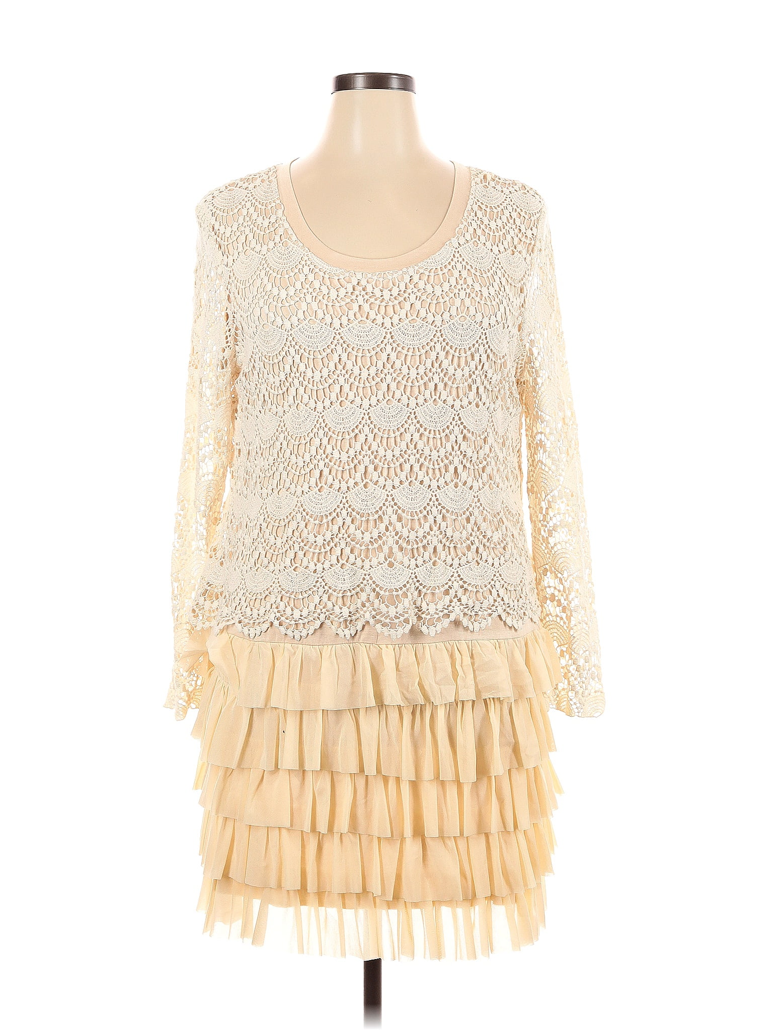 The Pyramid Collection Ivory Cocktail Dress Size XL - 57% off | ThredUp