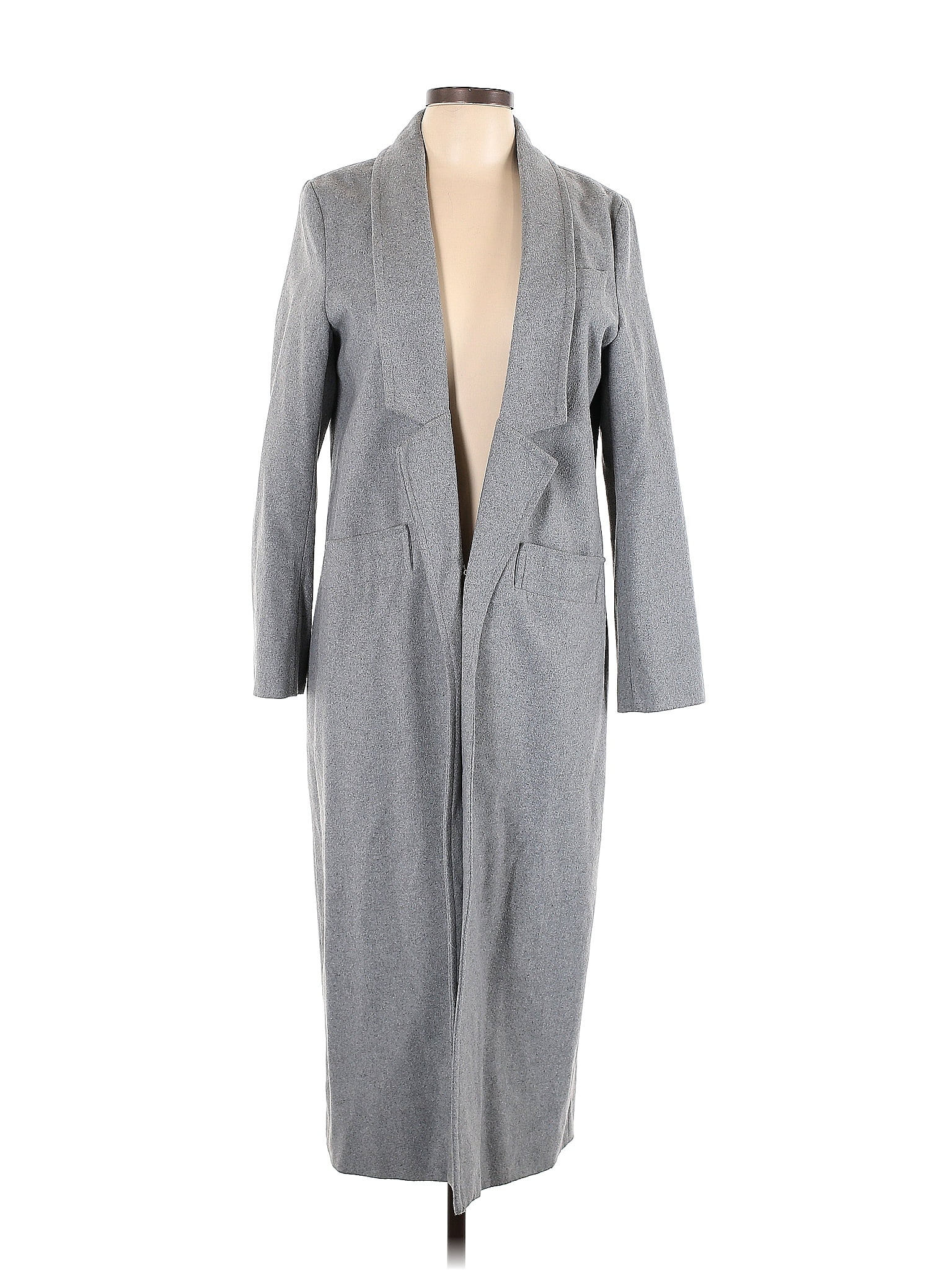 PERSUN Gray Coat Size L - 47% off | ThredUp