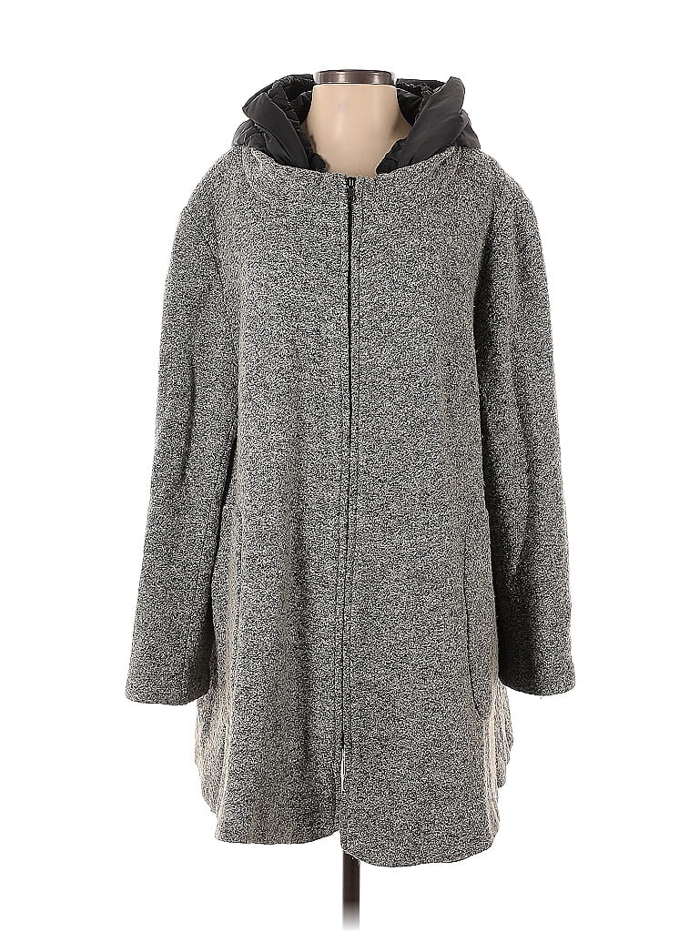 Kristen Blake Marled Gray Wool Coat Size P - 89% off | ThredUp